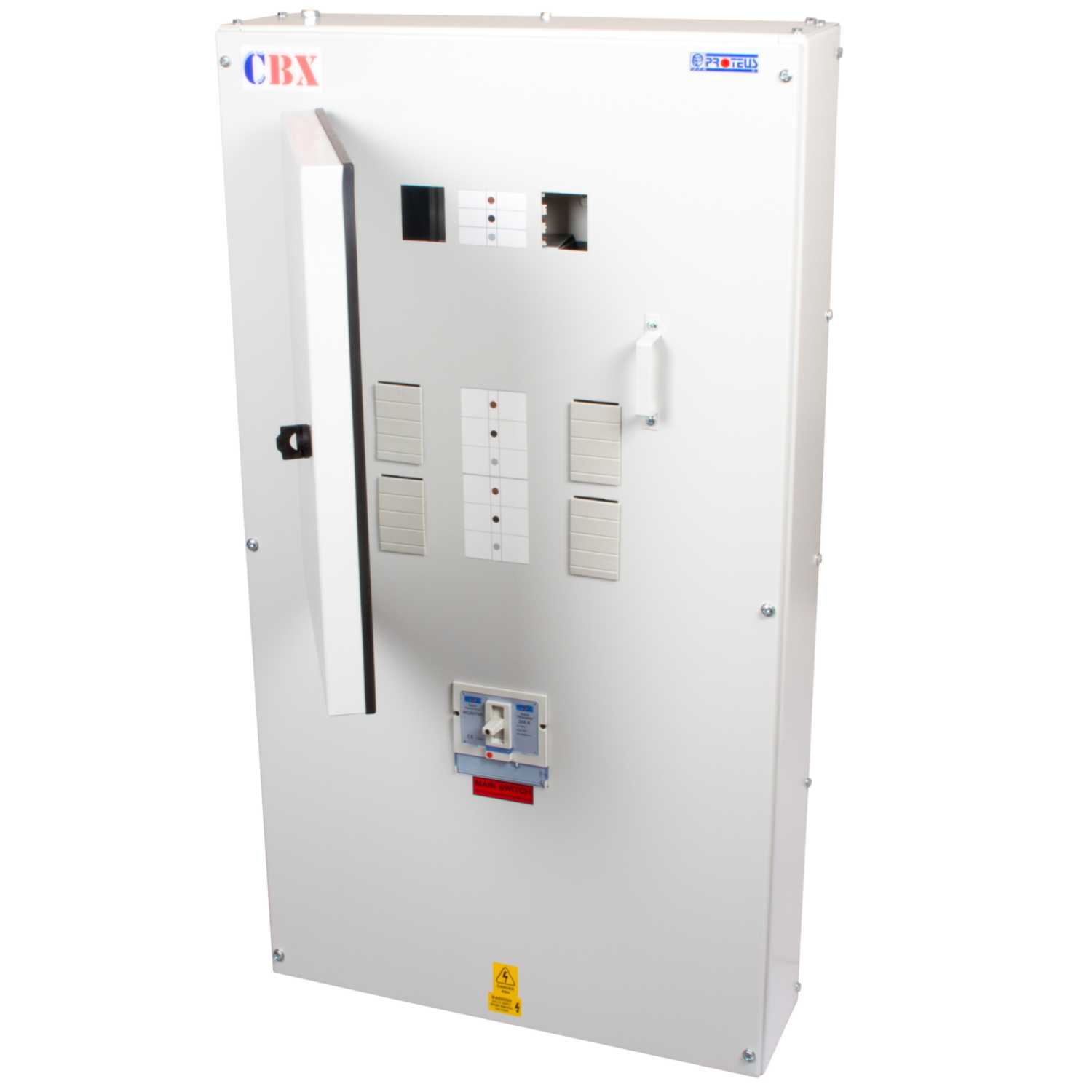 Proteus 2 + 4 Way TP+N MCB Combination Board with 200A Isolator Incomer ...