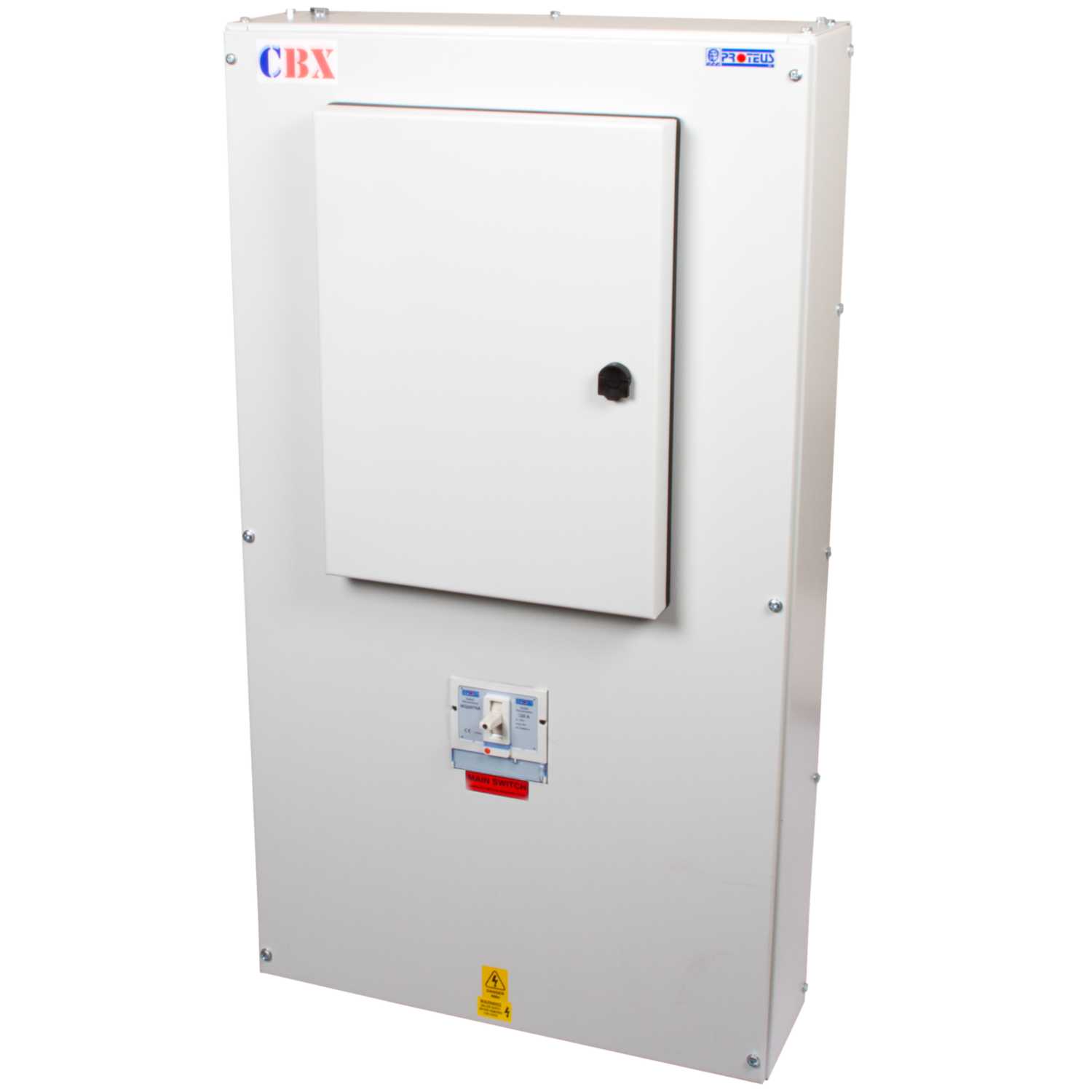 Proteus 6 + 2 Way TP+N MCB Combination Board with 250A Isolator Incomer ...