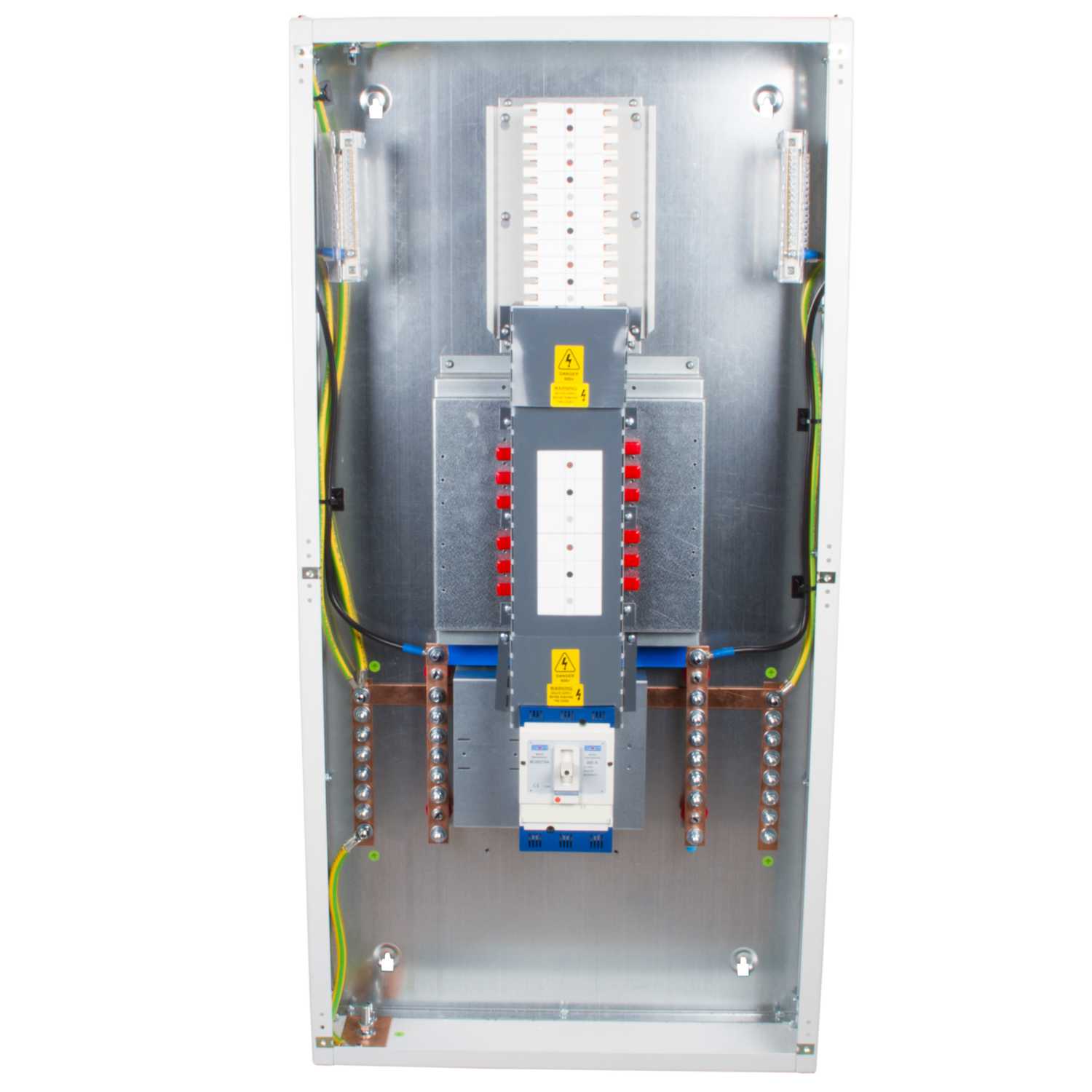 Proteus 8 + 4 Way TP+N MCB Combination Board with 250A Isolator Incomer ...