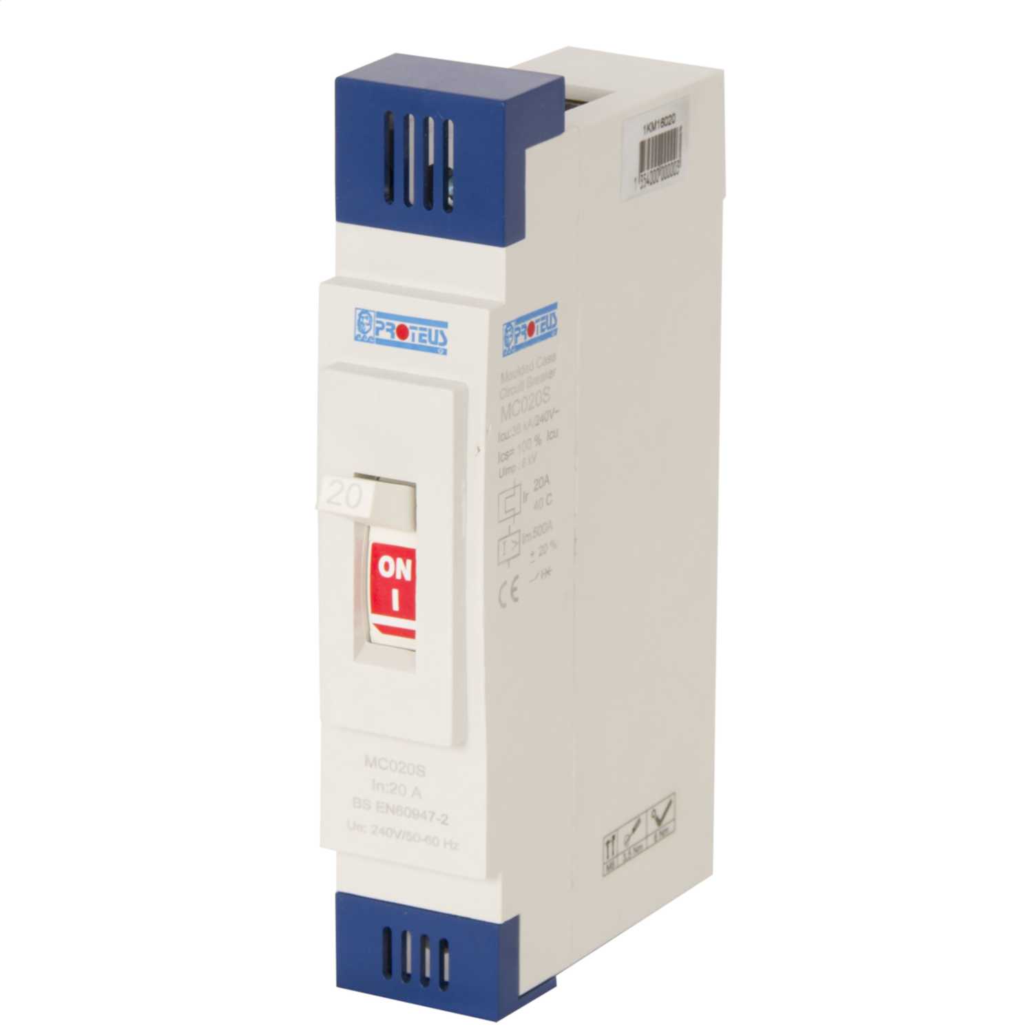 Proteus 20A Single Pole 36kA MCCB (MC020S) | CEF