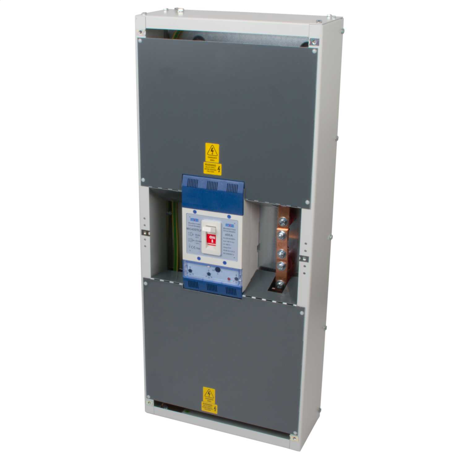 Proteus 400A Triple Pole 36kA MCCB in IP3X Steel Enclosure (MCE400T) | CEF