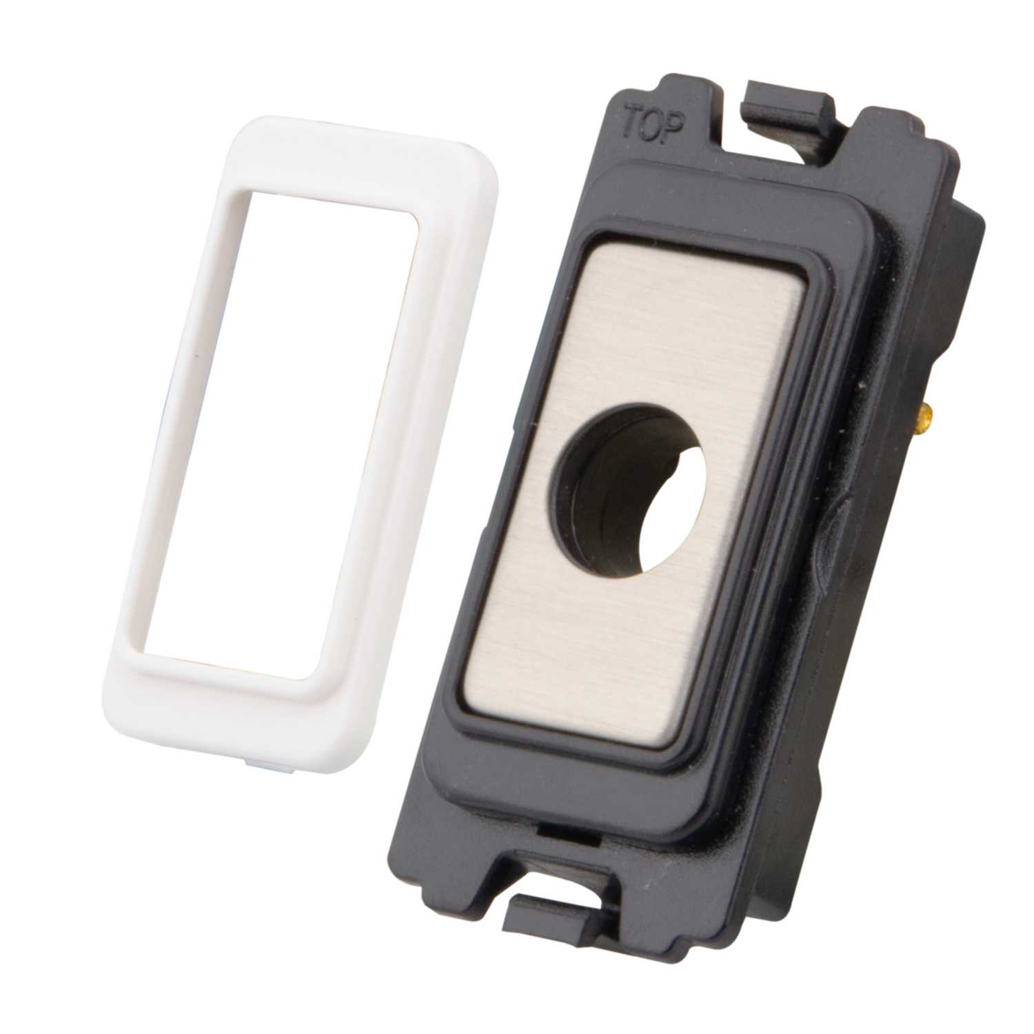 M2 20A Grid Flex Outlet Brushed Stainless Steel (M2SLGM20FXMBS) | CEF