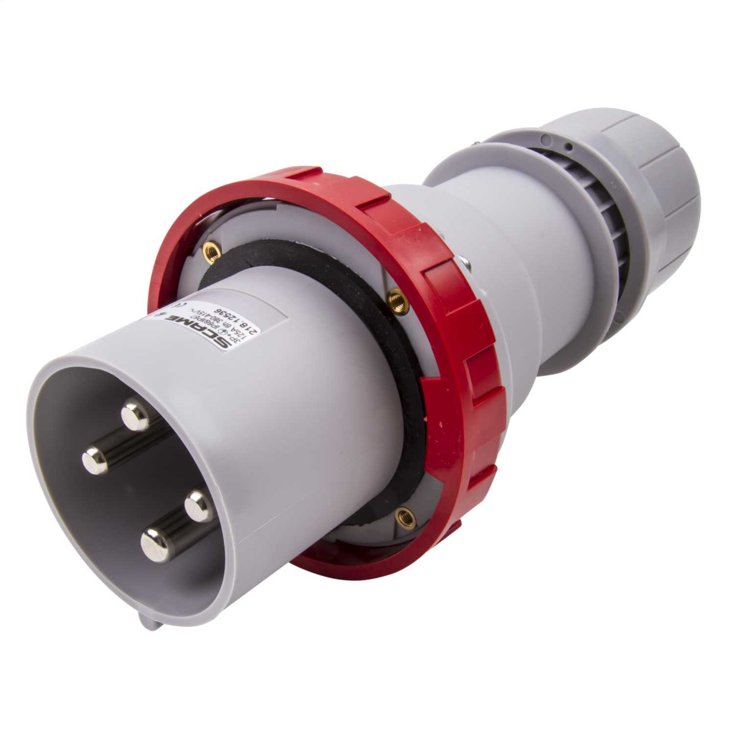 Scame OPTIMA 125A 3P+E 415V Plug IP67 (218.12536) | CEF