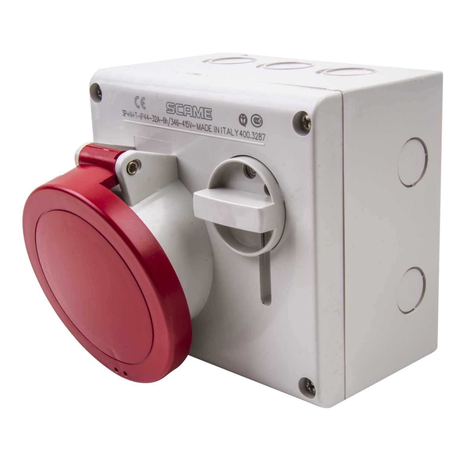 Scame OMNIA 32A 3P+N+E 415V Interlocked Socket IP44 (500.3287) | CEF