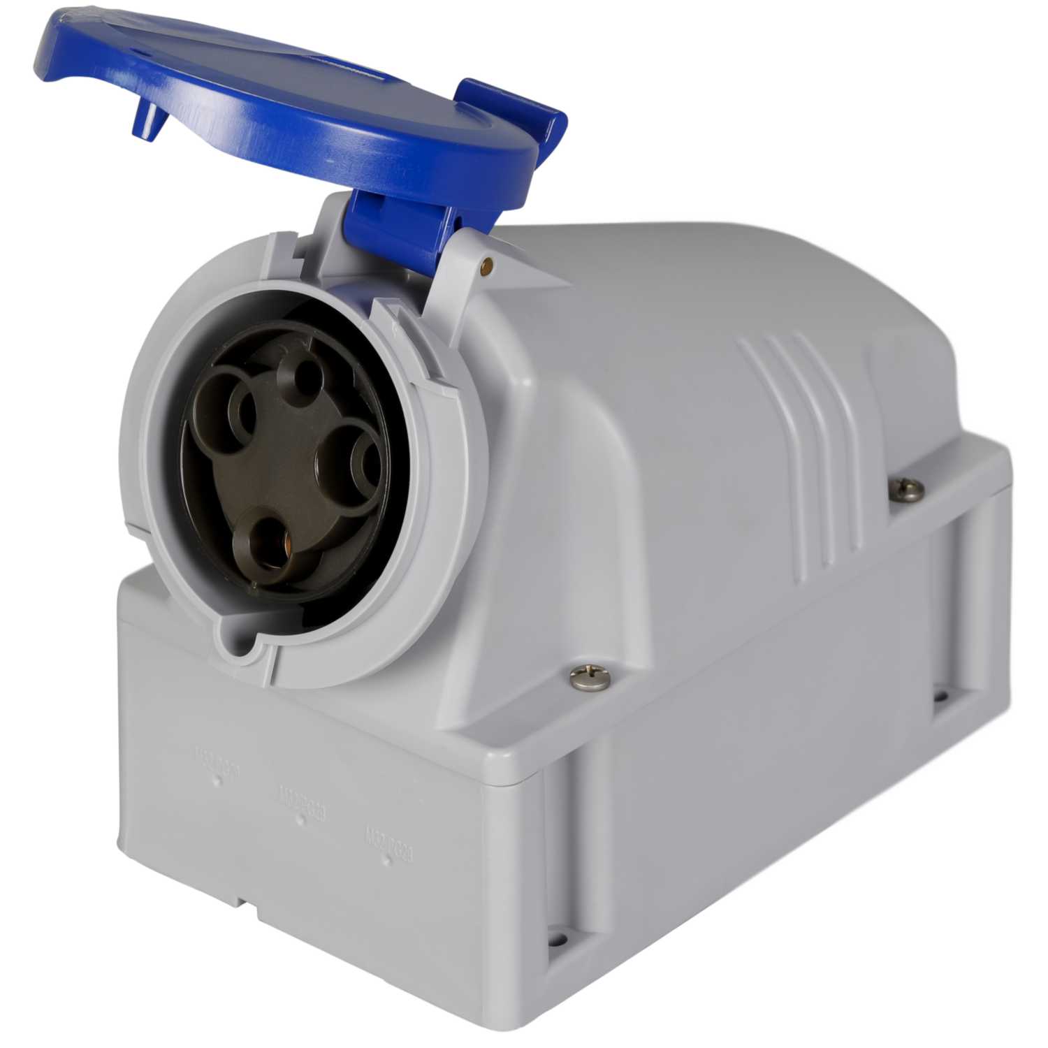 Scame OPTIMA-TOP 63A 2P+E 230V Wall Mounted Socket IP44 Blue (513.6353T) | CEF