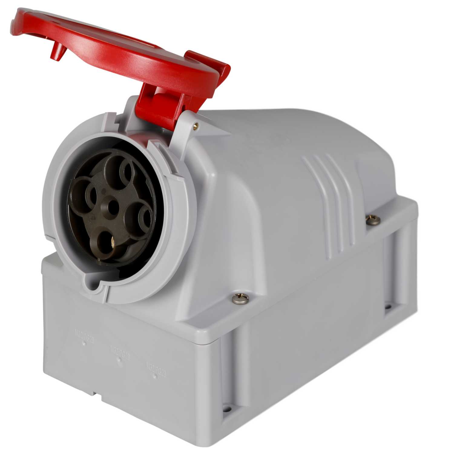 Scame OPTIMA-TOP 63A 3P+E 415V Wall Mounted Socket IP44 Red (513.6356T ...