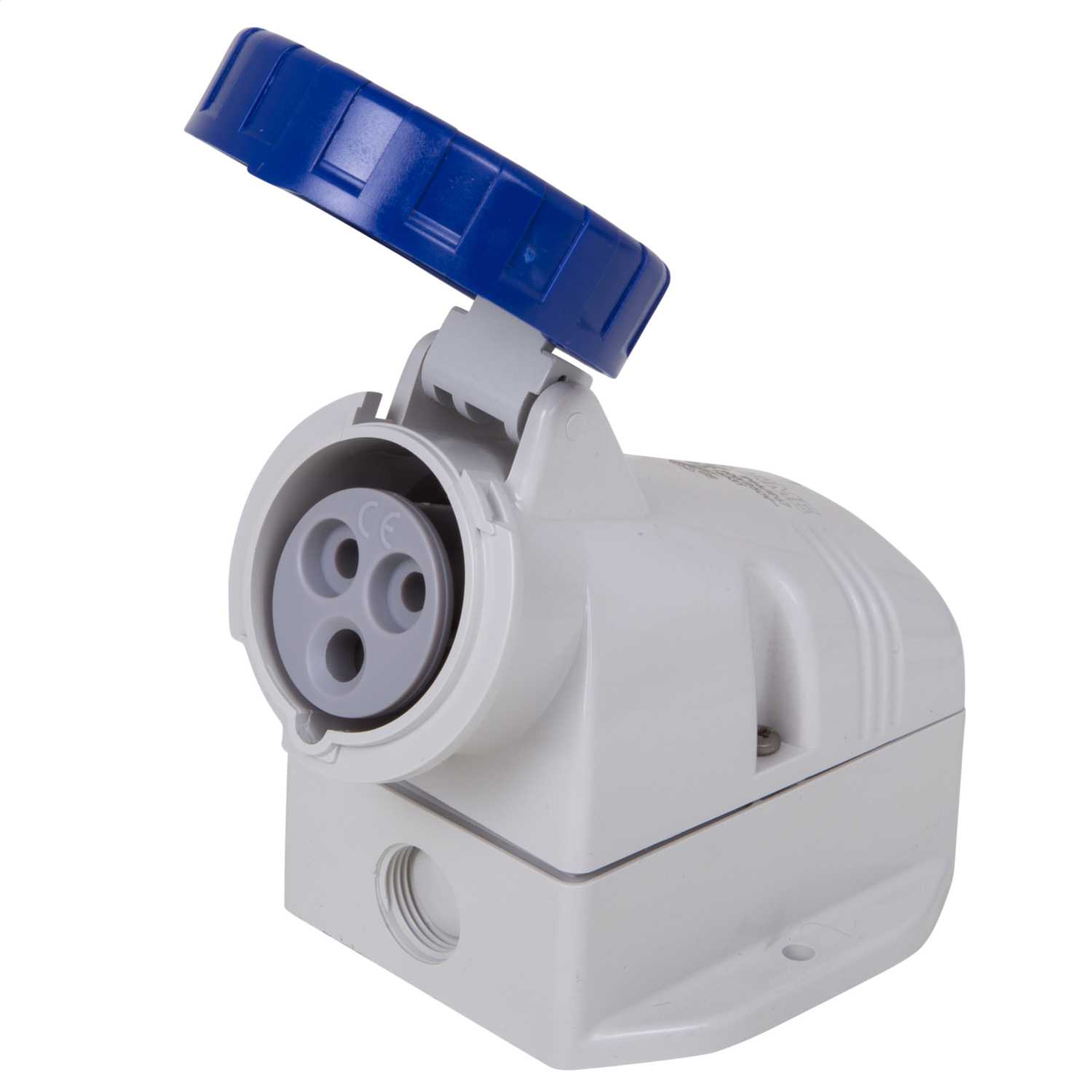 Scame OPTIMA-TOP 16A 2P+E 230V Wall Mounted Socket IP67 Blue (518.1653T ...