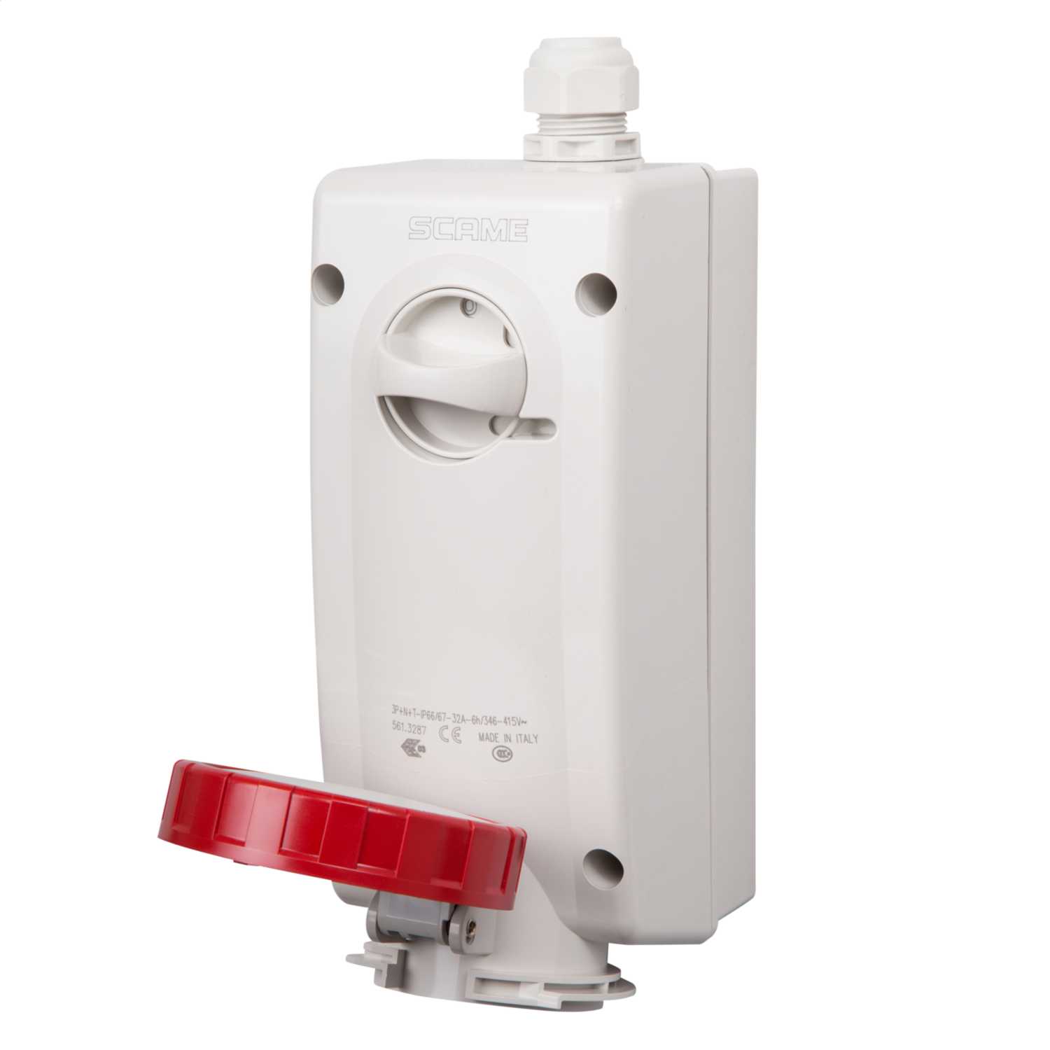 Scame ADVANCE 2 32A 3P+N+E 415V Interlocked Socket IP67 (561.3287) | CEF