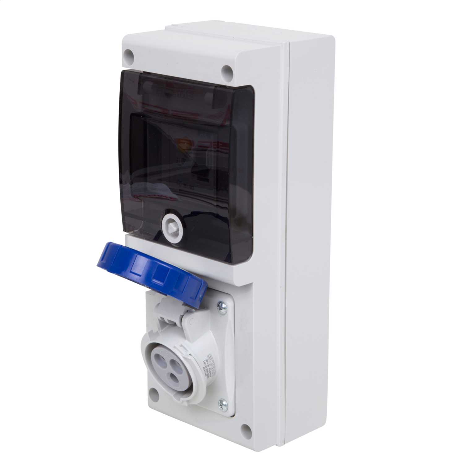 Scame COMBI-UNIT 16A 2P+E 230V RCD Protected Socket IP66 (632.1613-RW ...