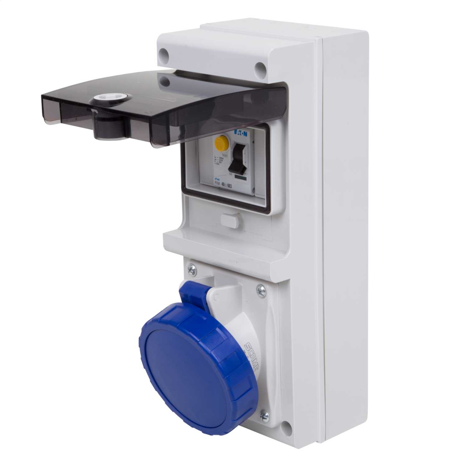 Scame BLOCK COMBI-UNIT 32A 2P+E 230V RCD Protected Socket IP66 (632. ...