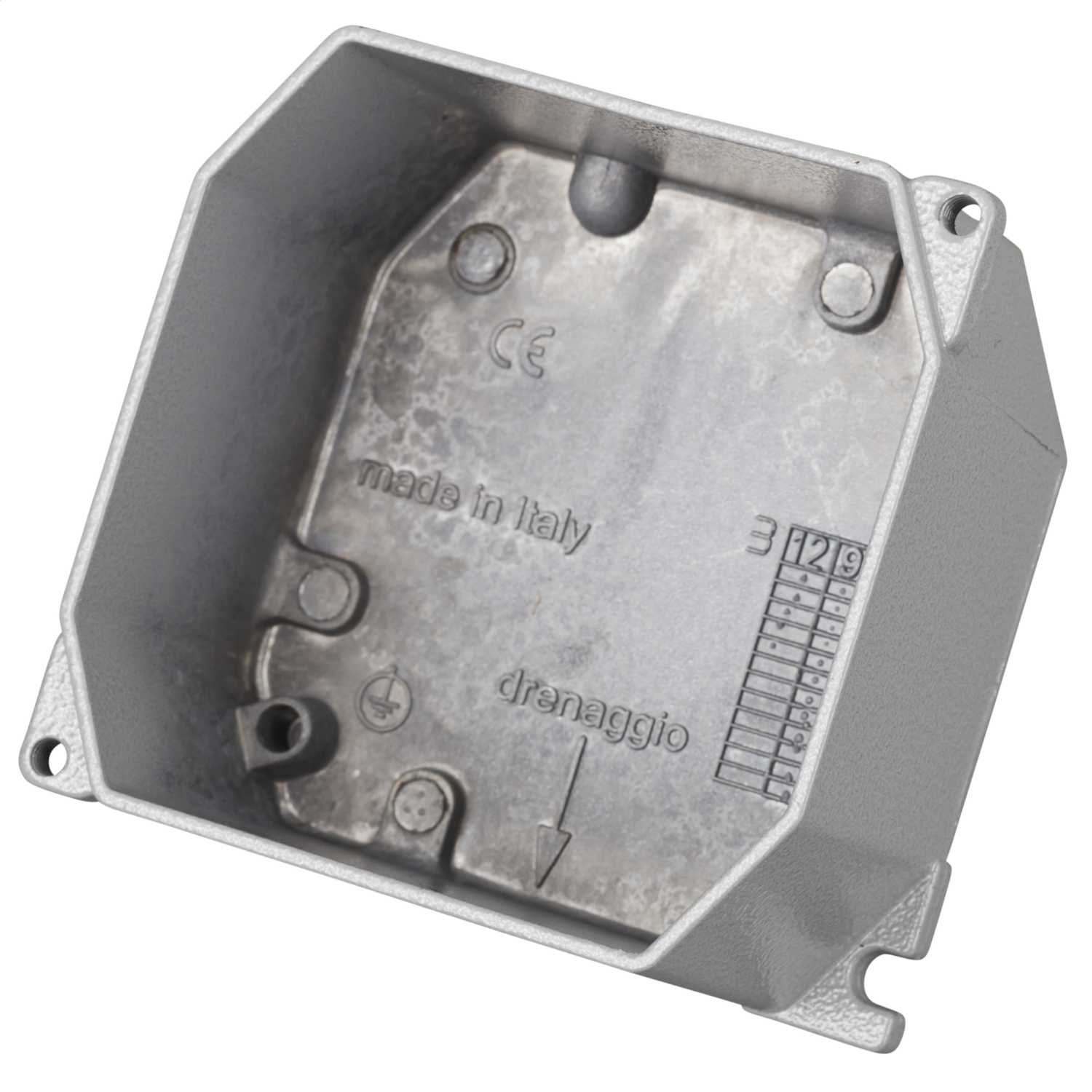 Scame 100mm x 100mm x 59mm Aluminium Alloy Junction Box IP66 (653.00) | CEF