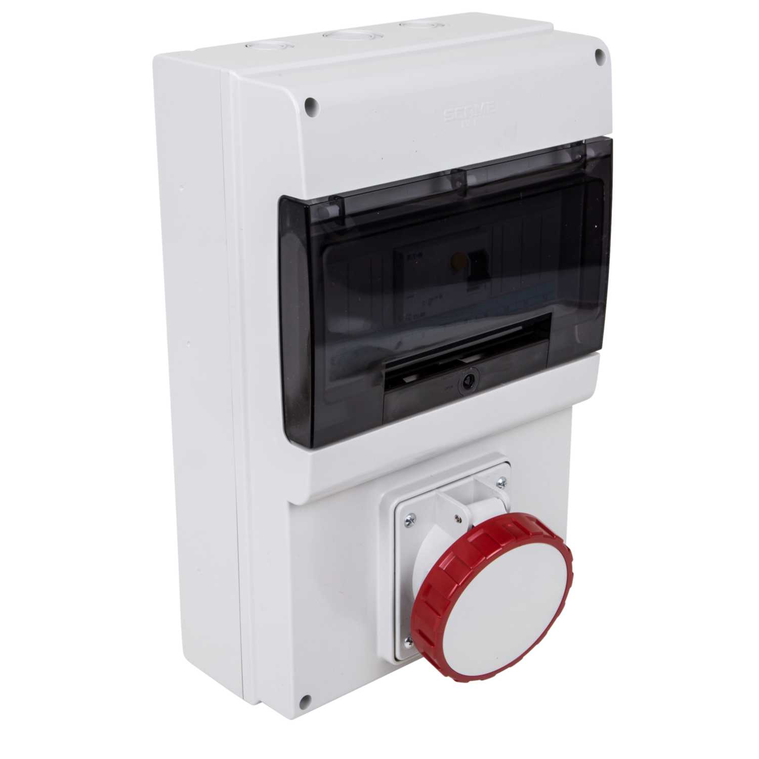 Scame DOMINO 63A 3P+N+E 415V RCD Protected Socket IP66 (671.6317-RW) | CEF