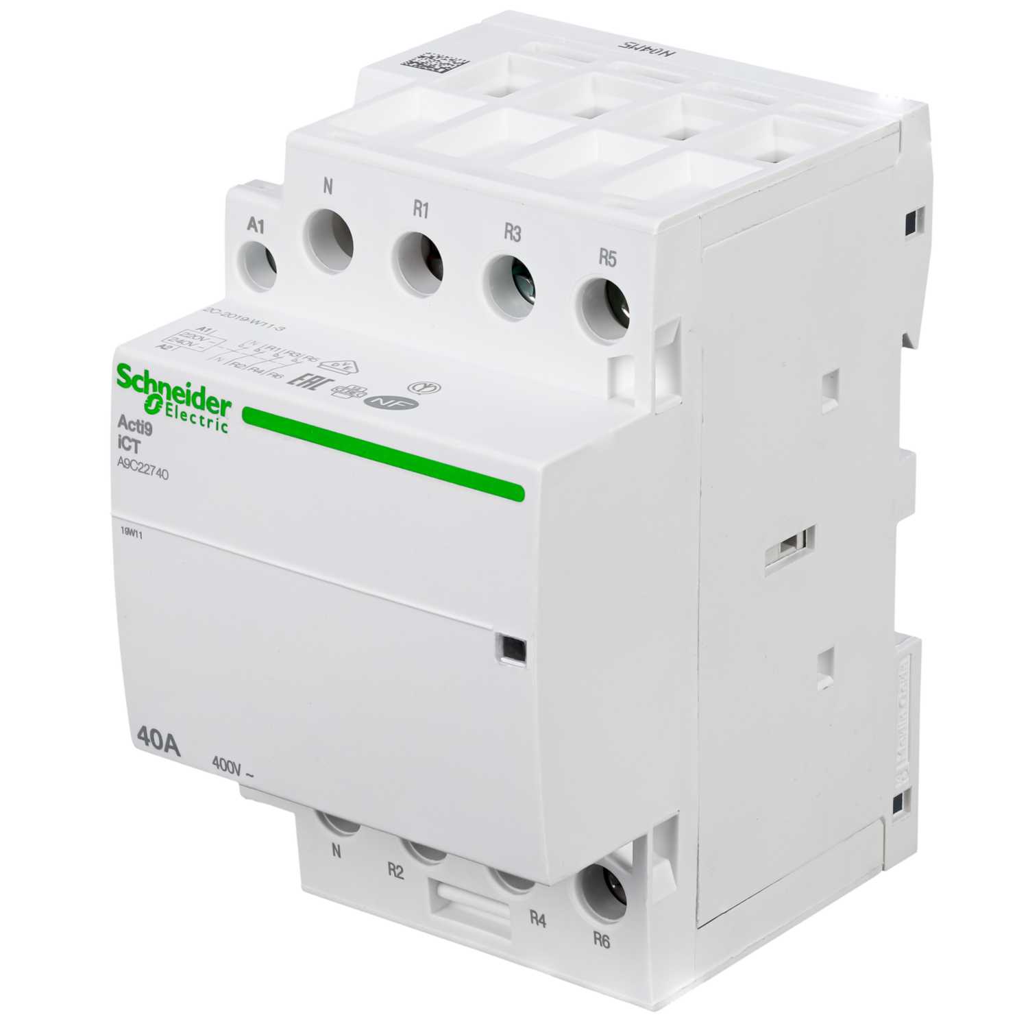 Schneider Acti9 40A 230V 3 Pole and Neutral 4 NC Contactor (A9C22740) | CEF