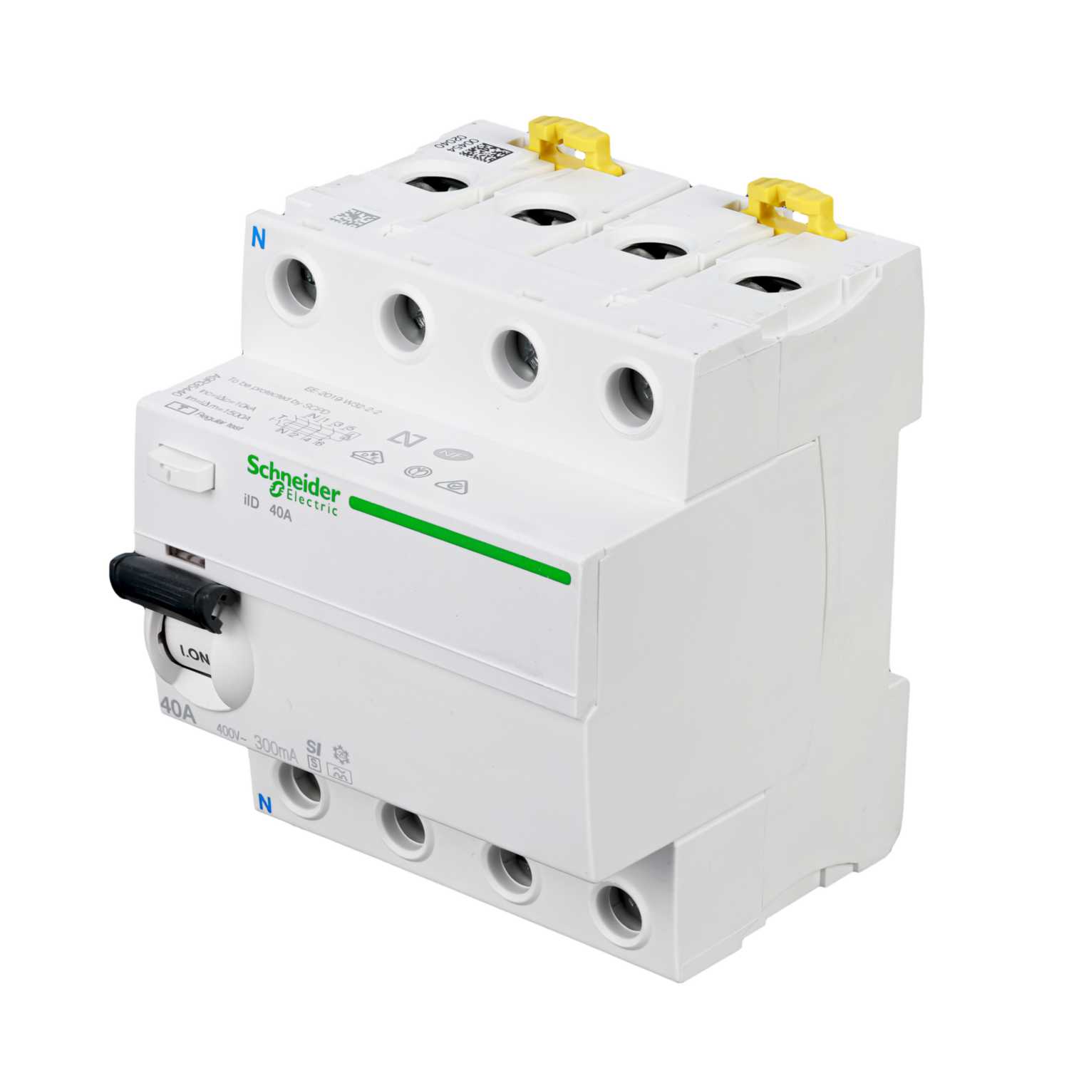 Schneider Acti9 40A 4 Pole 300mA Type A Selective Time Delay DC ...