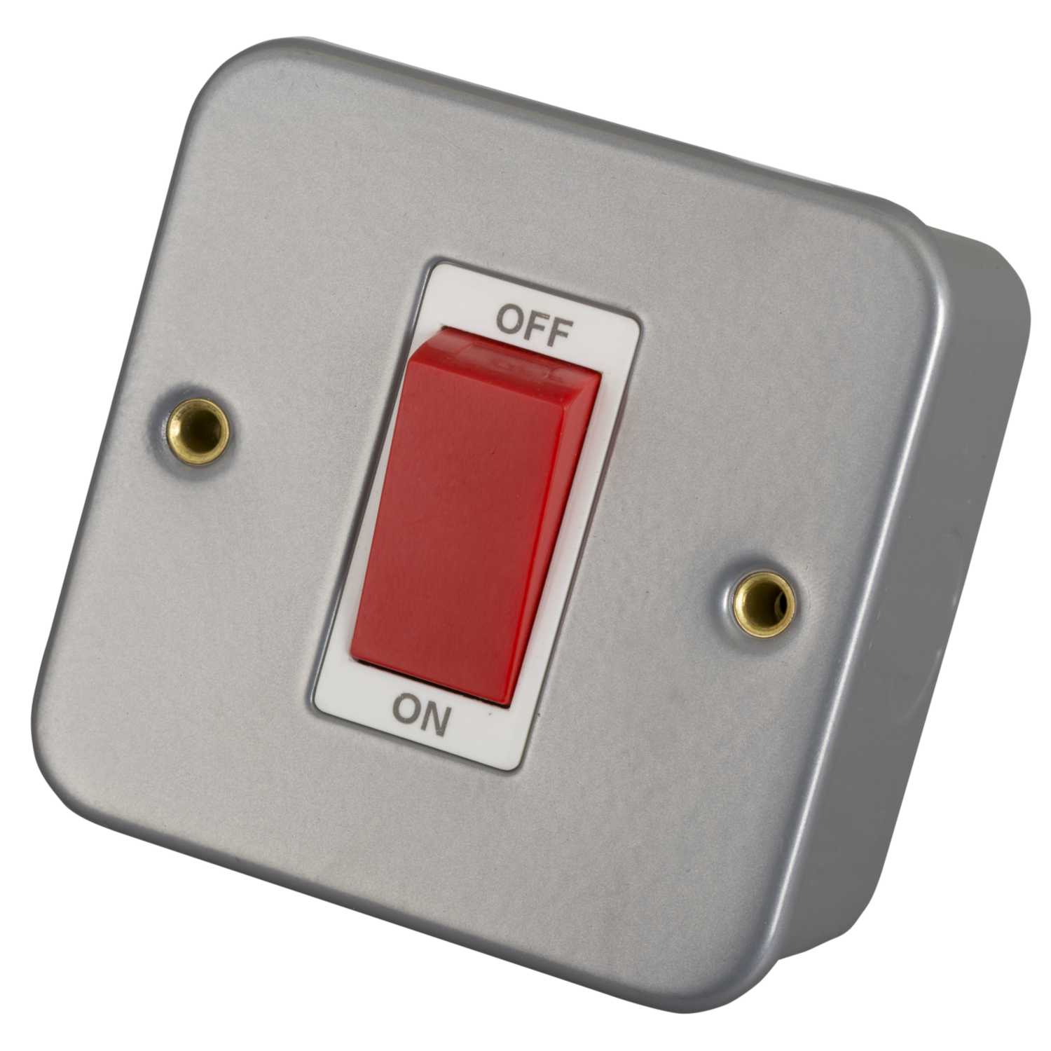 Scolmore Click Essentials 45A DP 1 Gang Switch Metal Clad (CL200) | CEF