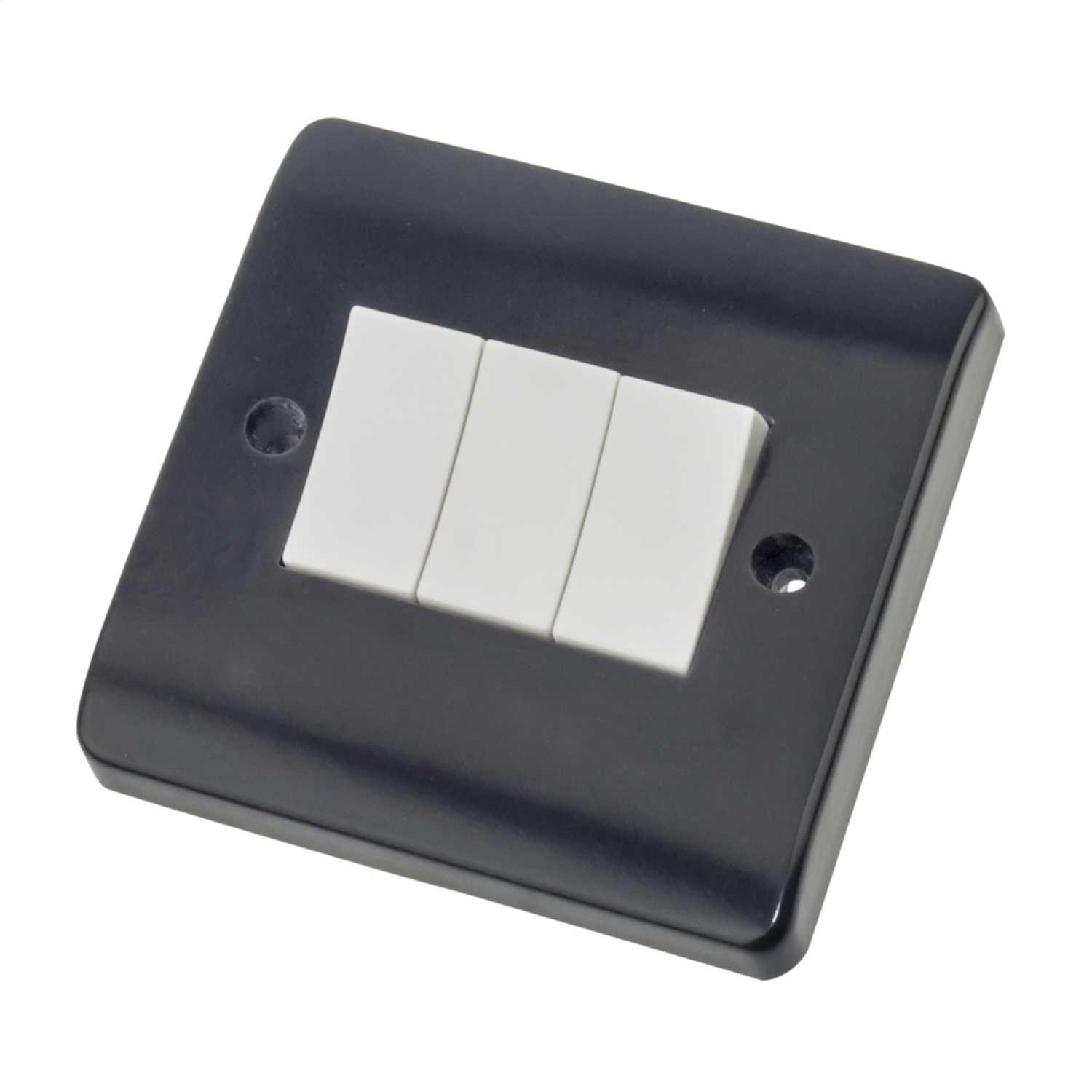 Scolmore Click Part M 10A 3 Gang 2 Way Part M Light Switch White Insert ...