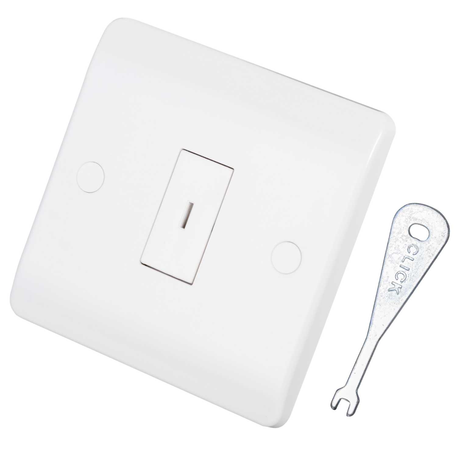 Scolmore Click Mode 10A 1 Gang 2 Way Key Switch White (CMA026) | CEF