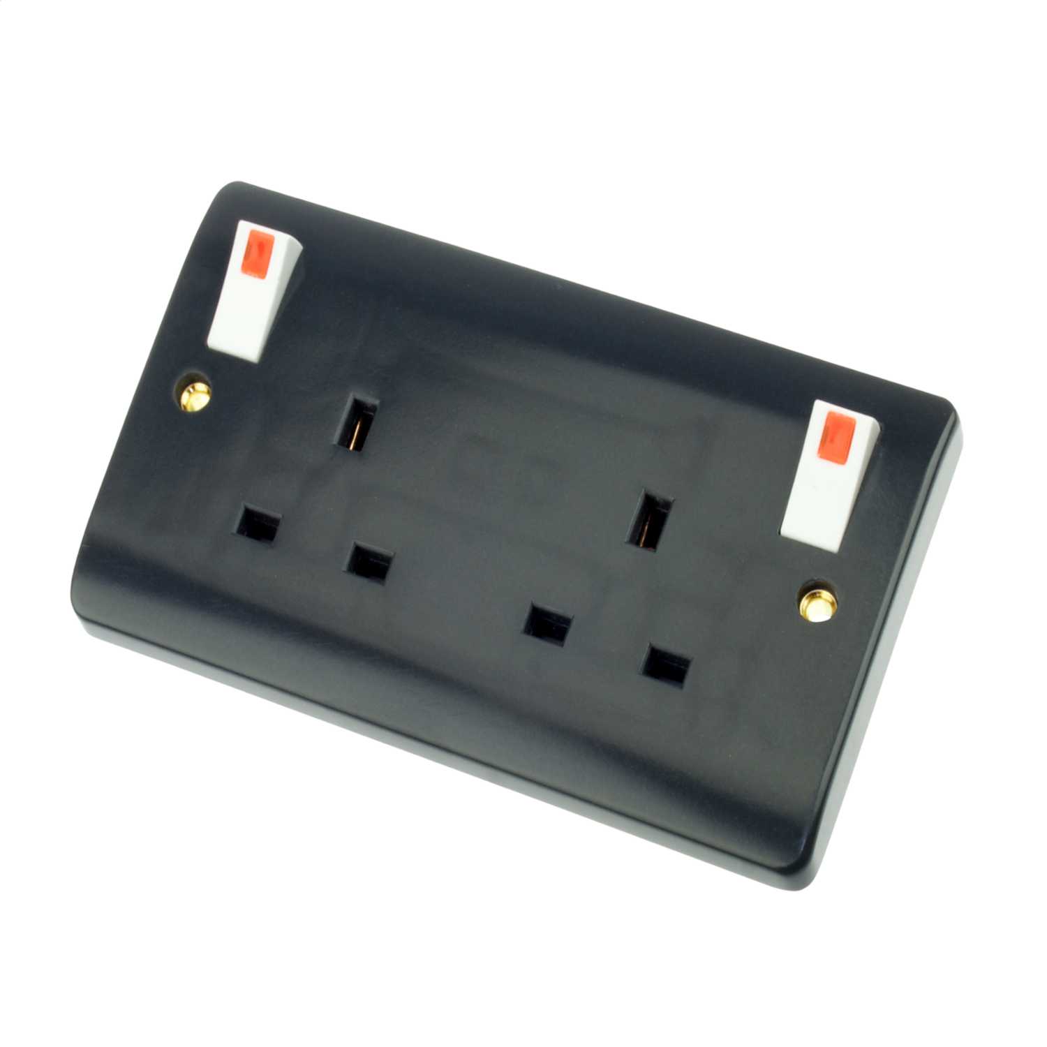 Scolmore Click Part M 13A DP 2 Gang Part M Switched Socket with Neon ...