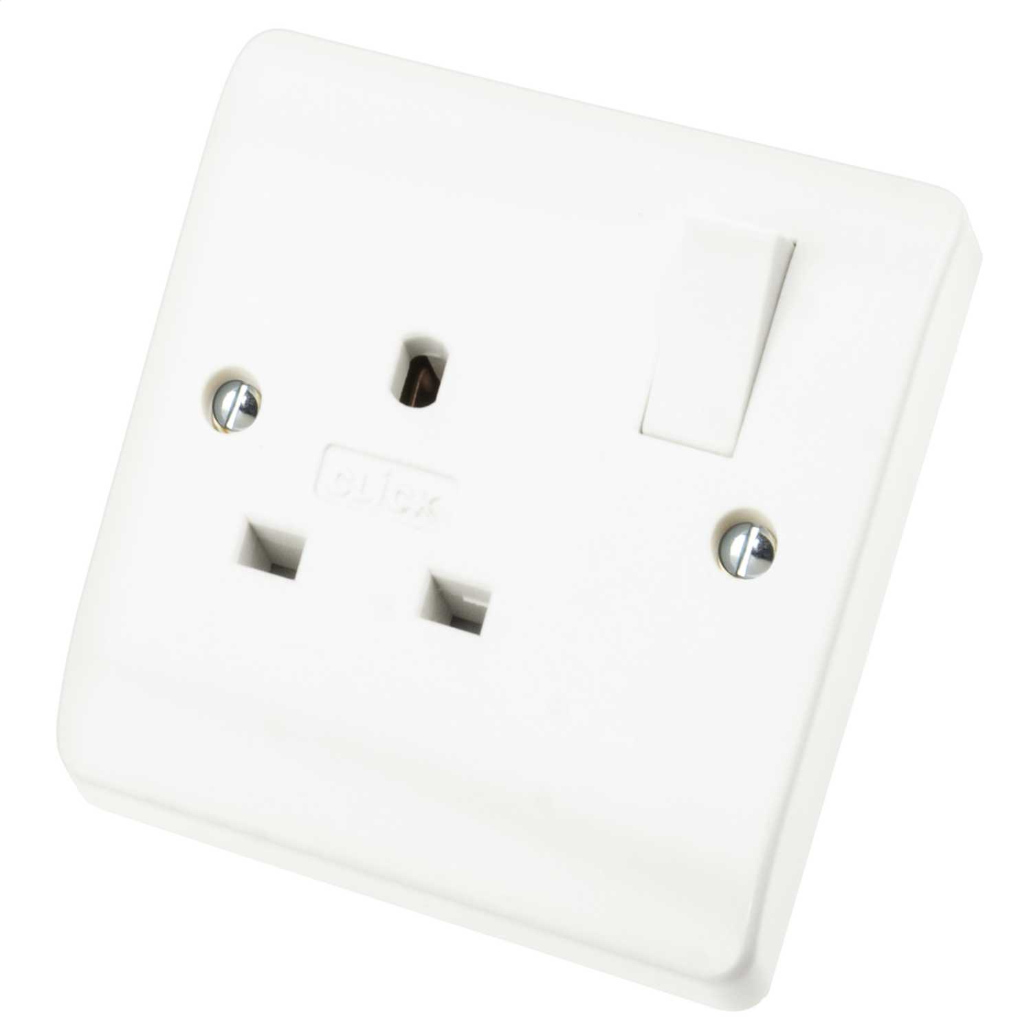 Scolmore Click Mode 13A 1 Gang Non Standard Switched Socket White ...