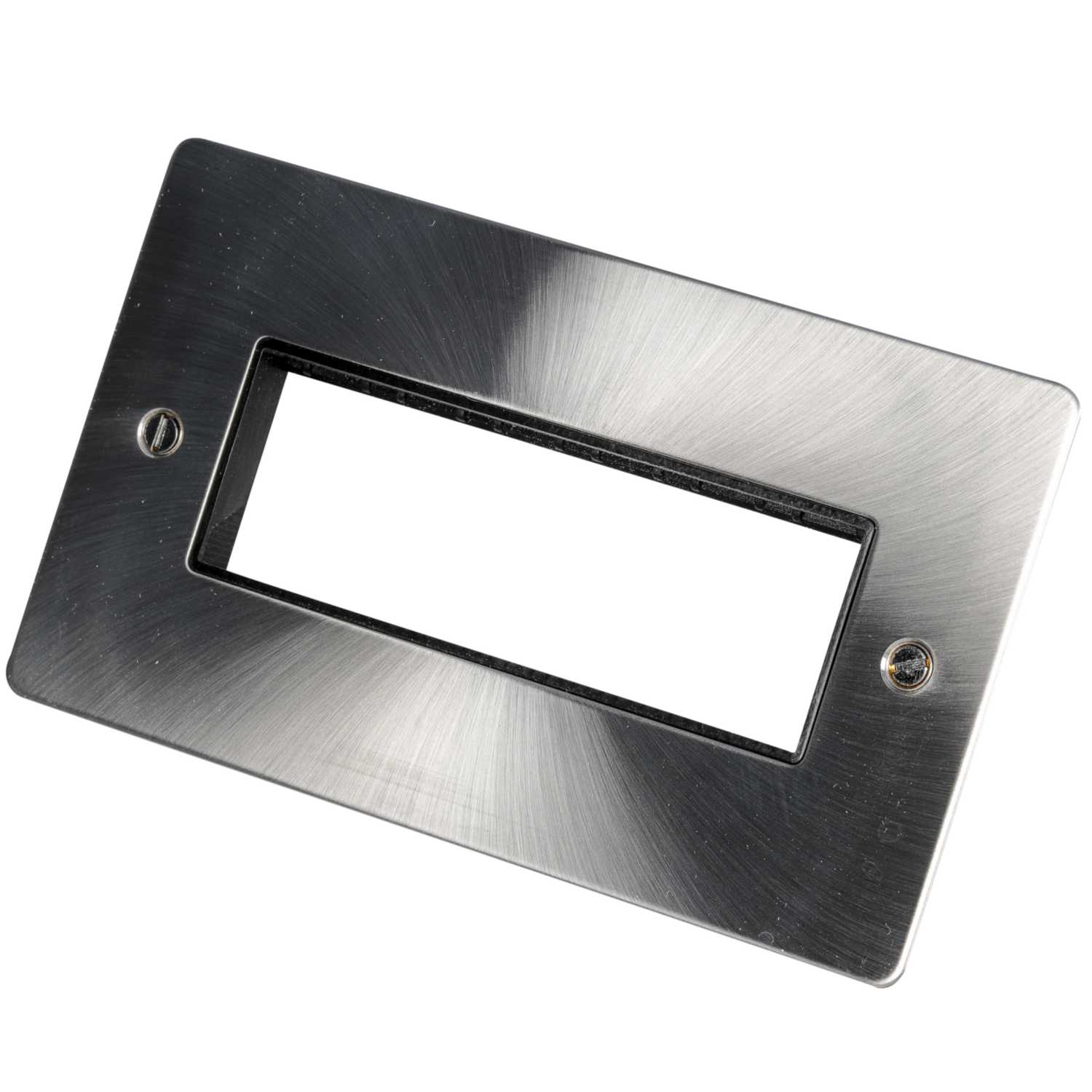 Scolmore Click Define 2 Gang 6 Minigrid Module Front Plate Black Insert ...