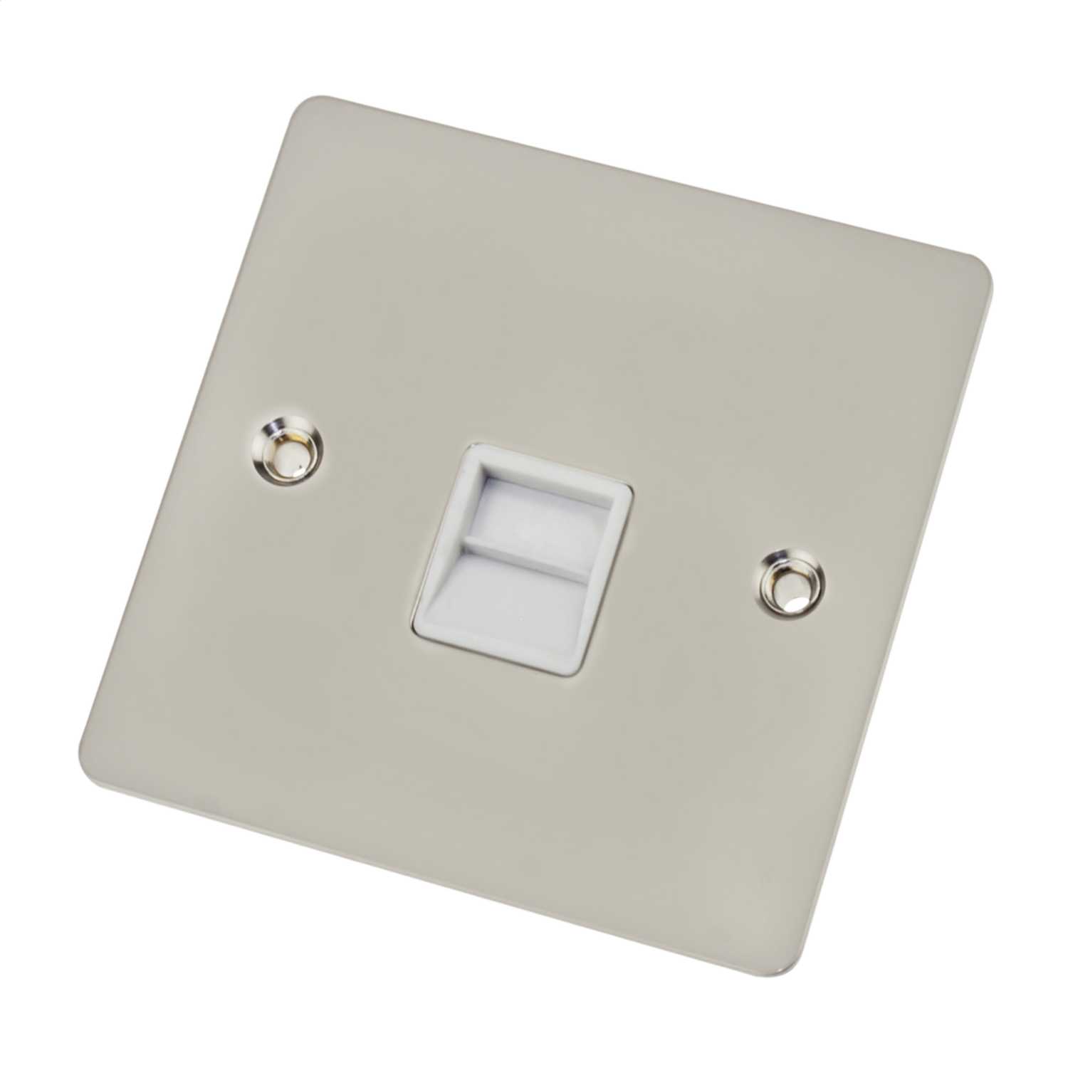 Scolmore Click Define 1 Gang Master Telephone Socket White Insert Pearl ...