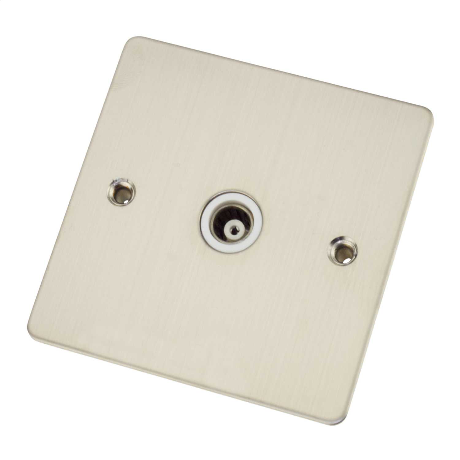 Scolmore Click Define 1 Gang Isolated Coaxial Socket White Insert ...