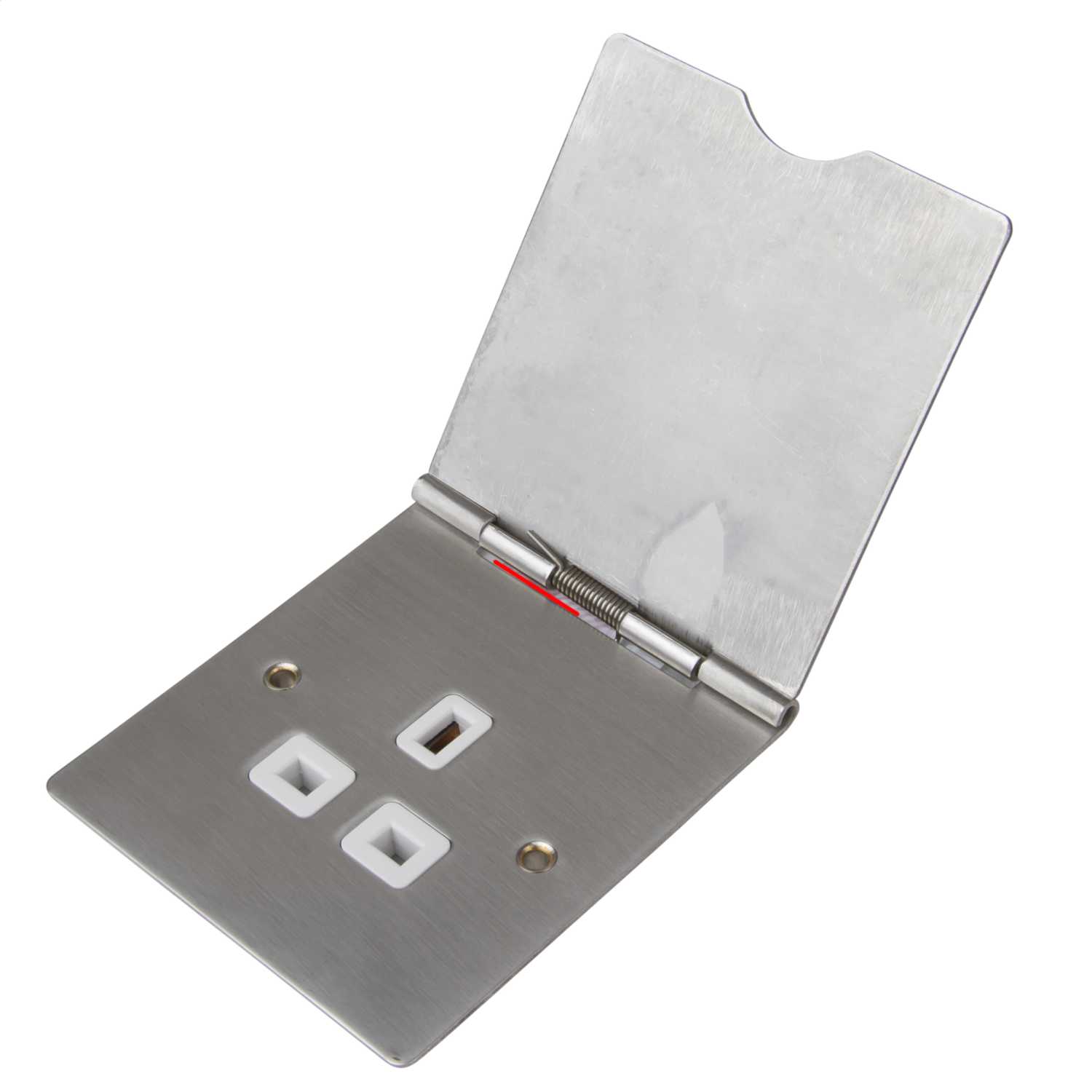 Scolmore Click 13A 1 Gang Floor Socket Outlet Stainless Steel (FS030SS ...