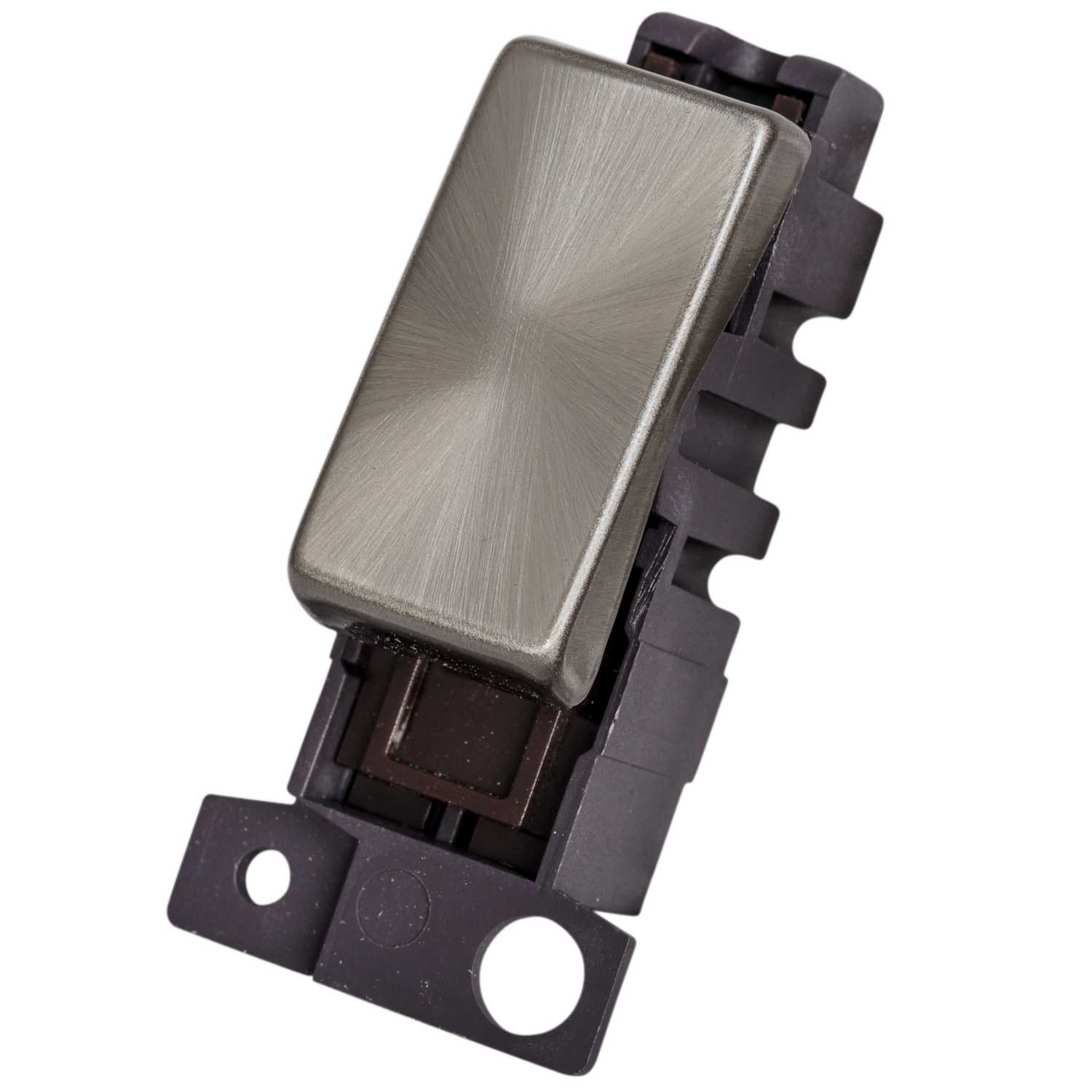 Scolmore Click Mini Grid 10A 2 Way Retractive Switch Module Satin ...