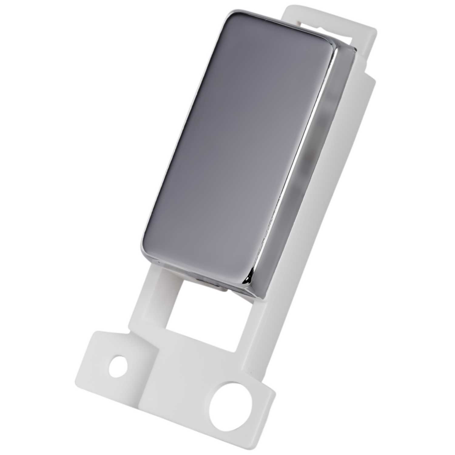 Scolmore Click Mini Grid 1 Module Blank Polished Chrome (MD008CH) | CEF