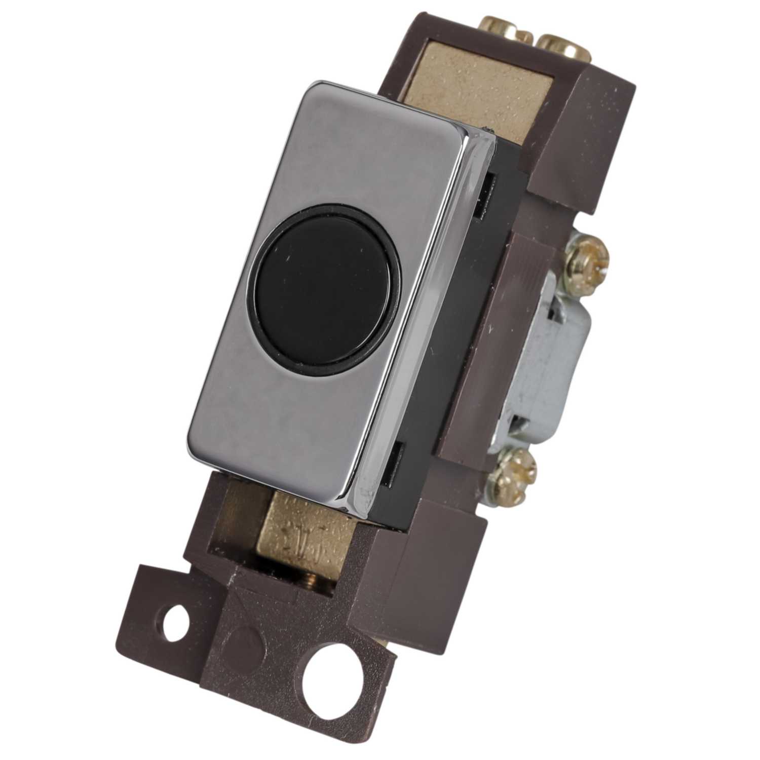 Scolmore Click Mini Grid 20A Flex Outlet Module Black Insert Polished ...