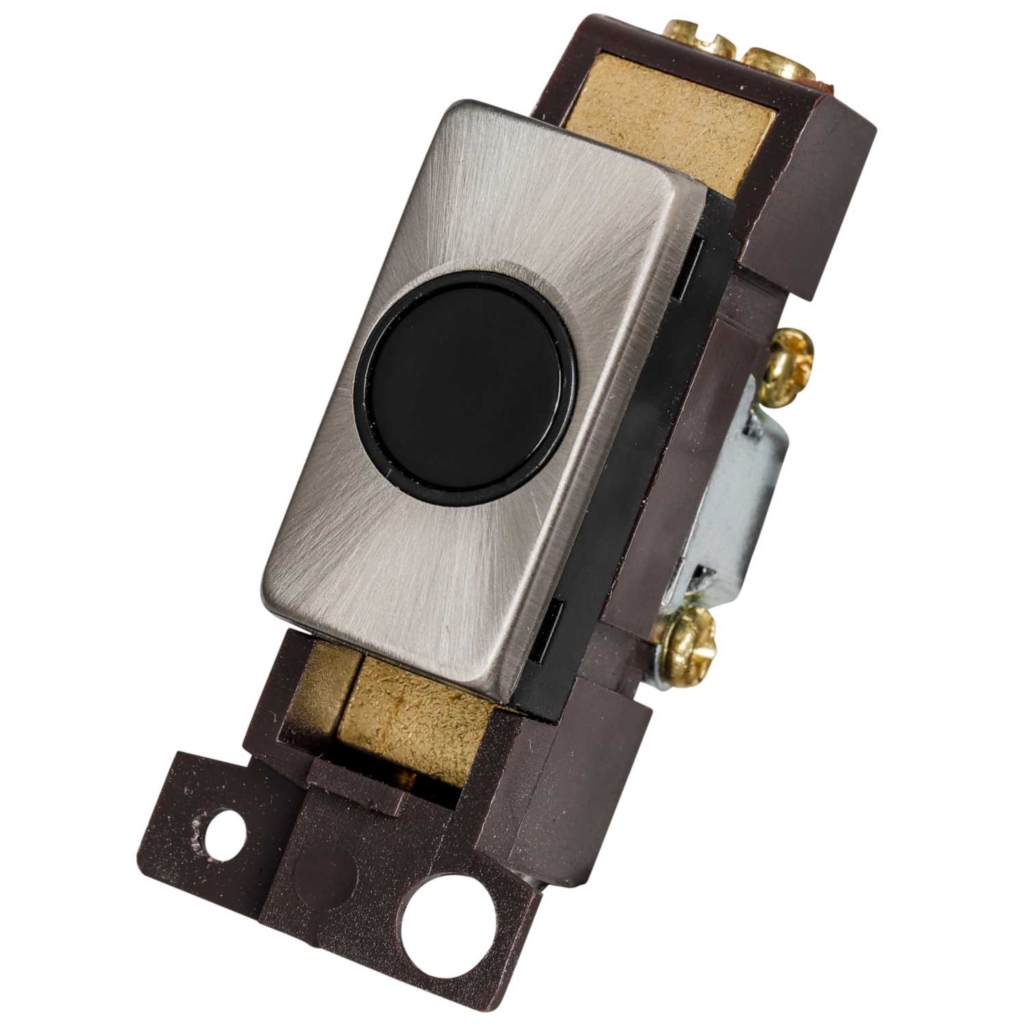 Scolmore Click Mini Grid 20A Flex Outlet Module Black Insert Satin ...