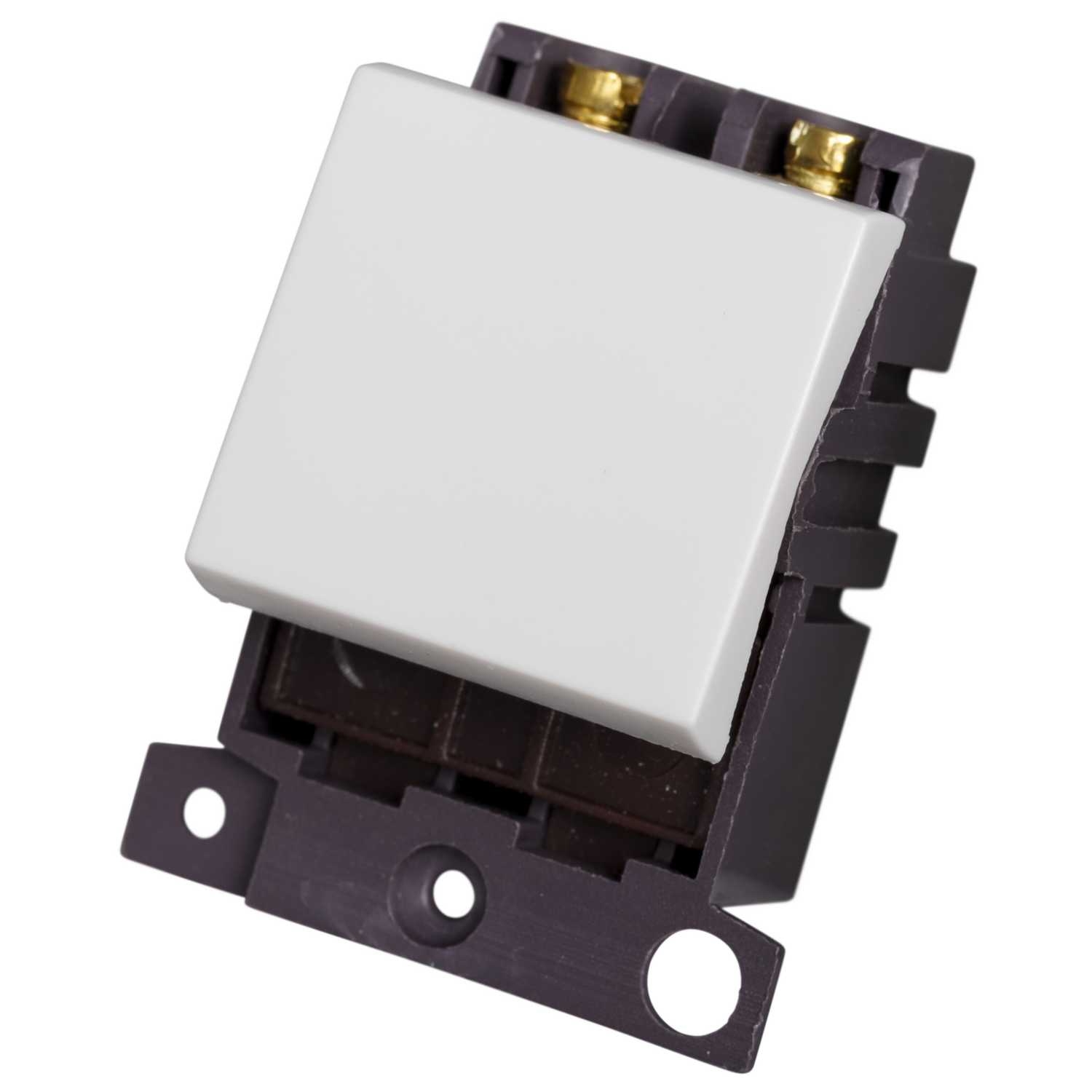 Scolmore Click Mini Grid 32A Double Pole Switch Module White (MD032WH ...