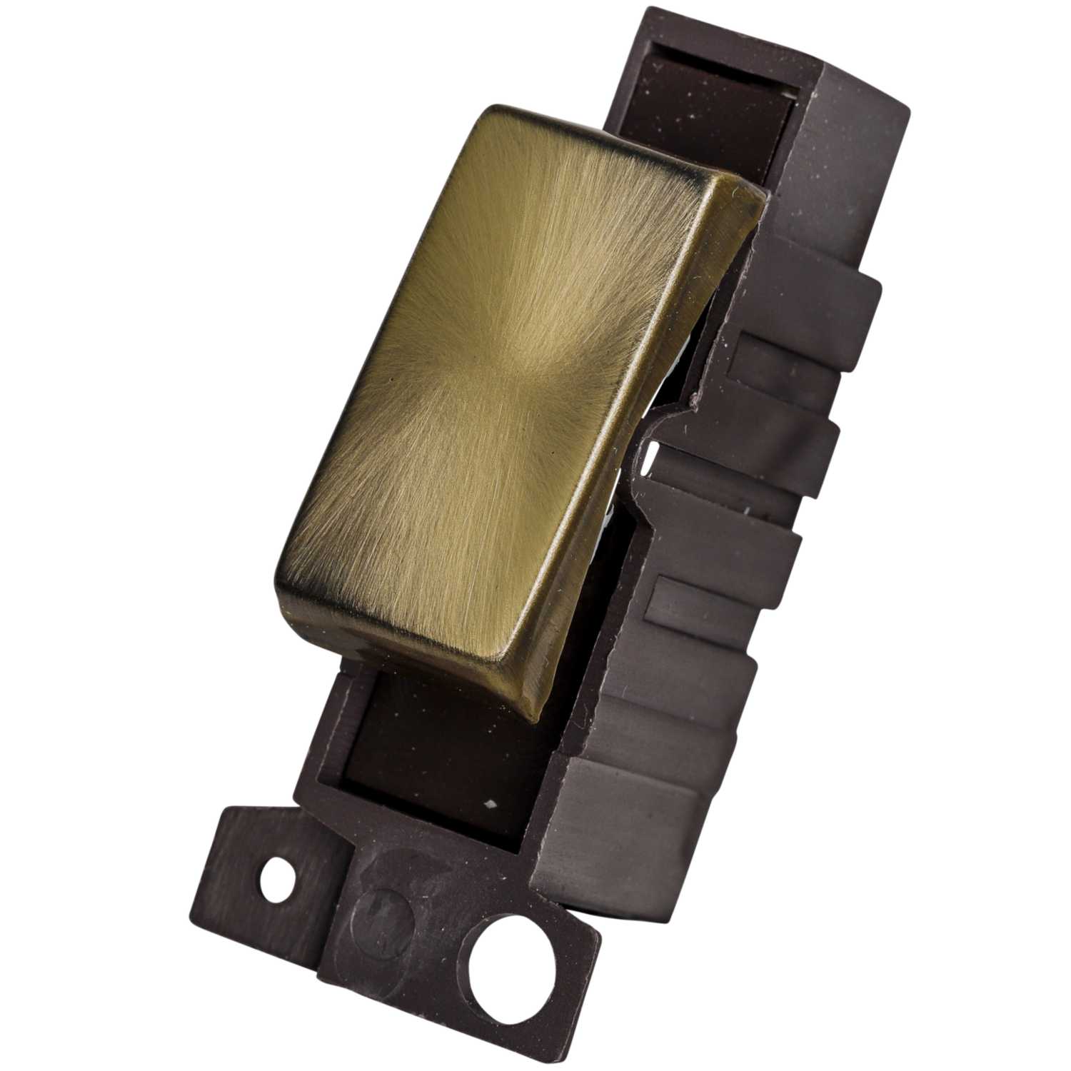 Scolmore Click Mini Grid 10A 3 Position Switch Module Antique Brass ...