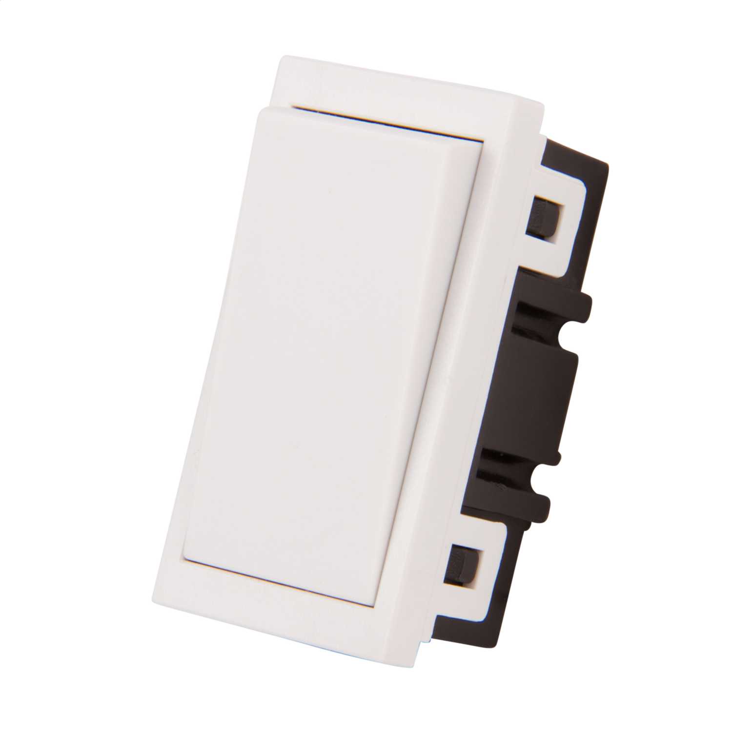 Scolmore Click New Media 10A 2 Way Euro Module Switch White (MM002WH) | CEF