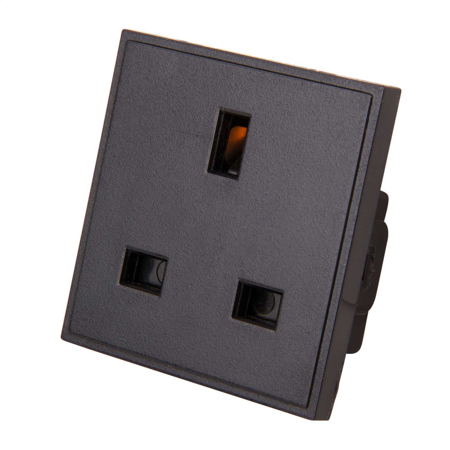 Scolmore Click New Media 13A UK Socket Outlet Euro Module Black ...