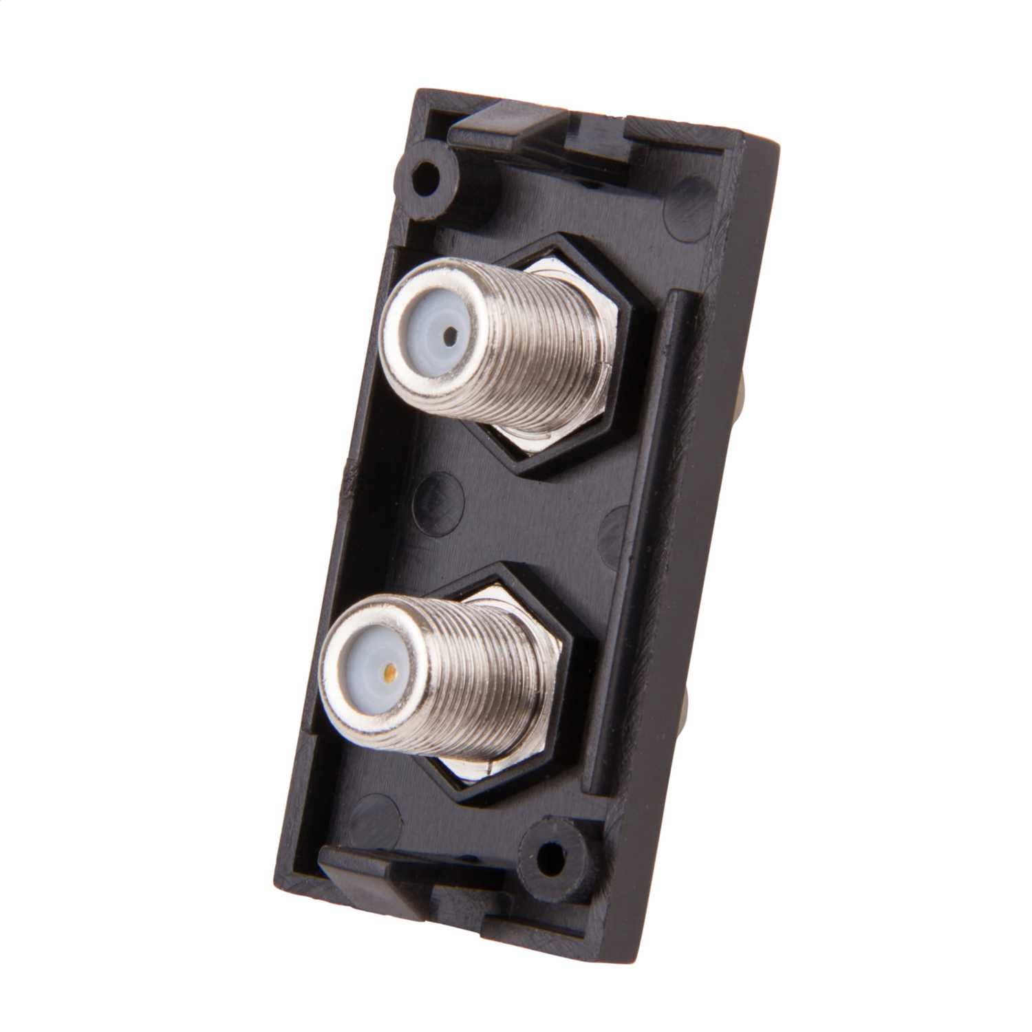 Scolmore Click New Media Double Satellite Euro Module Black (MM406BK) | CEF