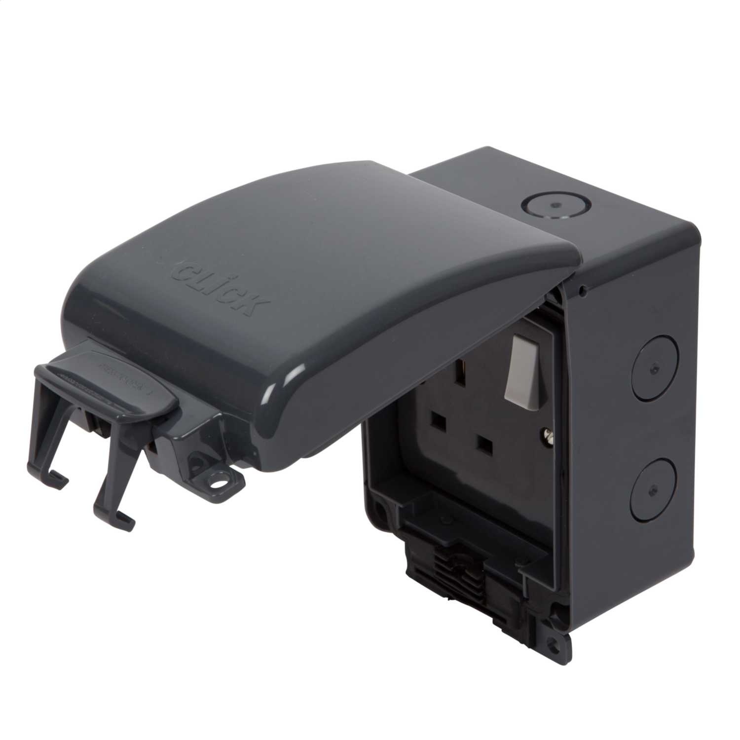 Scolmore 1 Gang Weatherproof Socket IP66 (OA035AG) | CEF