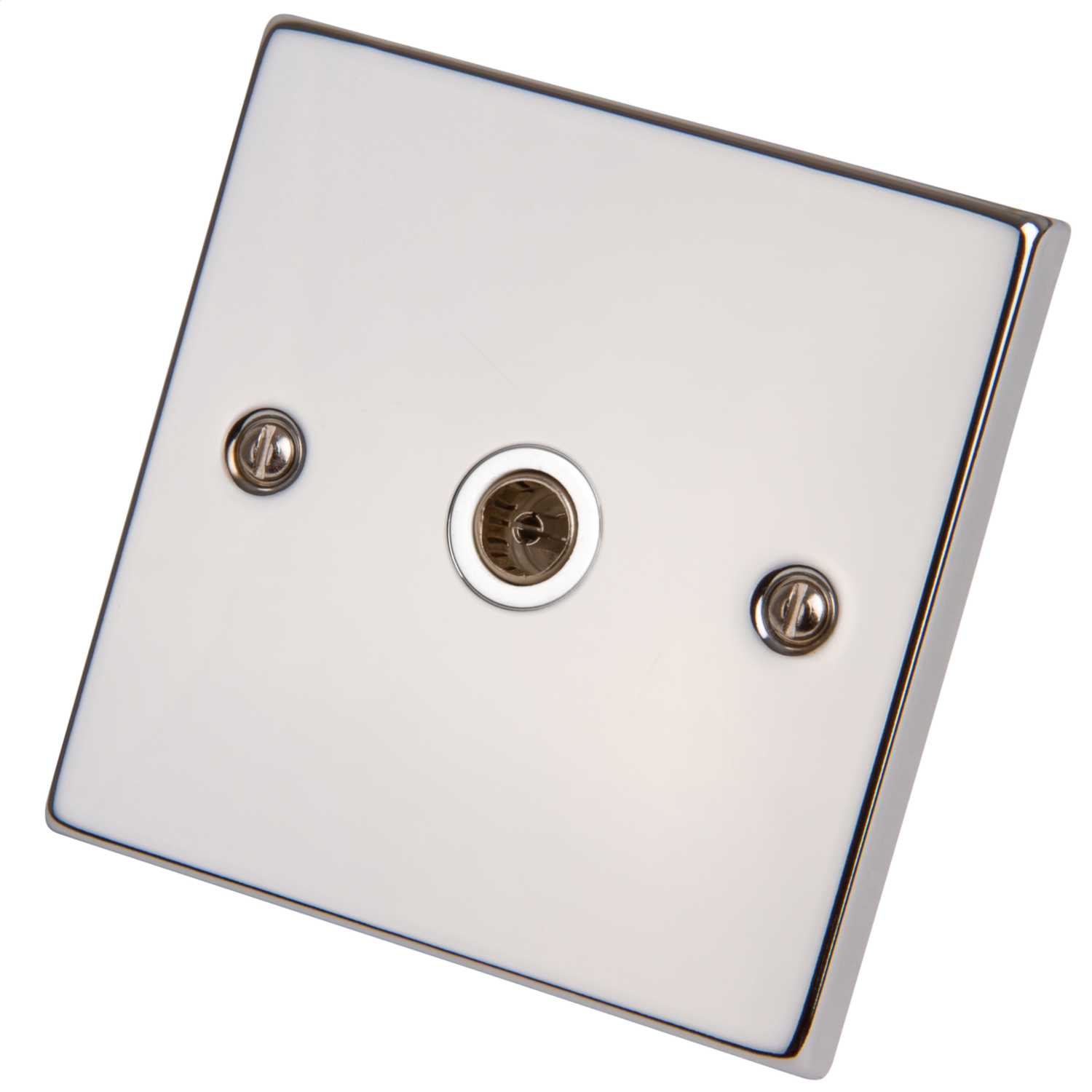 Scolmore Click Deco 1 Gang Non Isolated Coaxial Socket White Insert ...