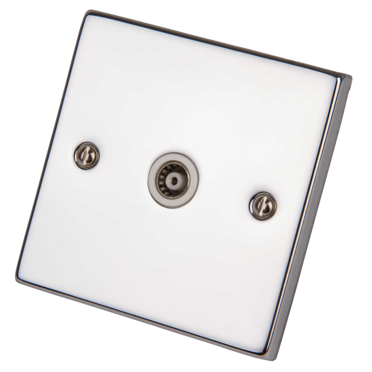 Scolmore Click Deco 1 Gang Isolated Coaxial Socket White Insert ...