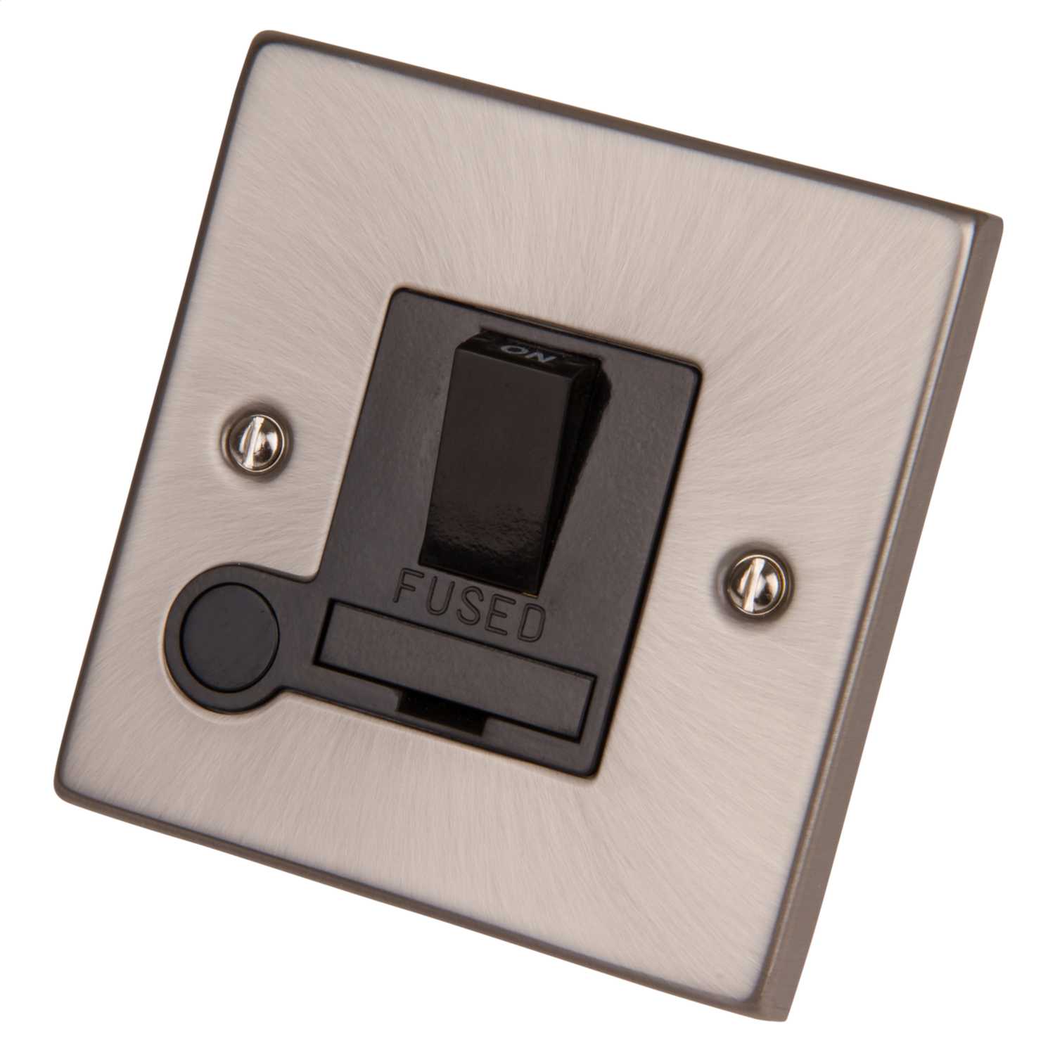 Scolmore Click Deco 13A Switched Fused Spur with Flex Outlet Black ...
