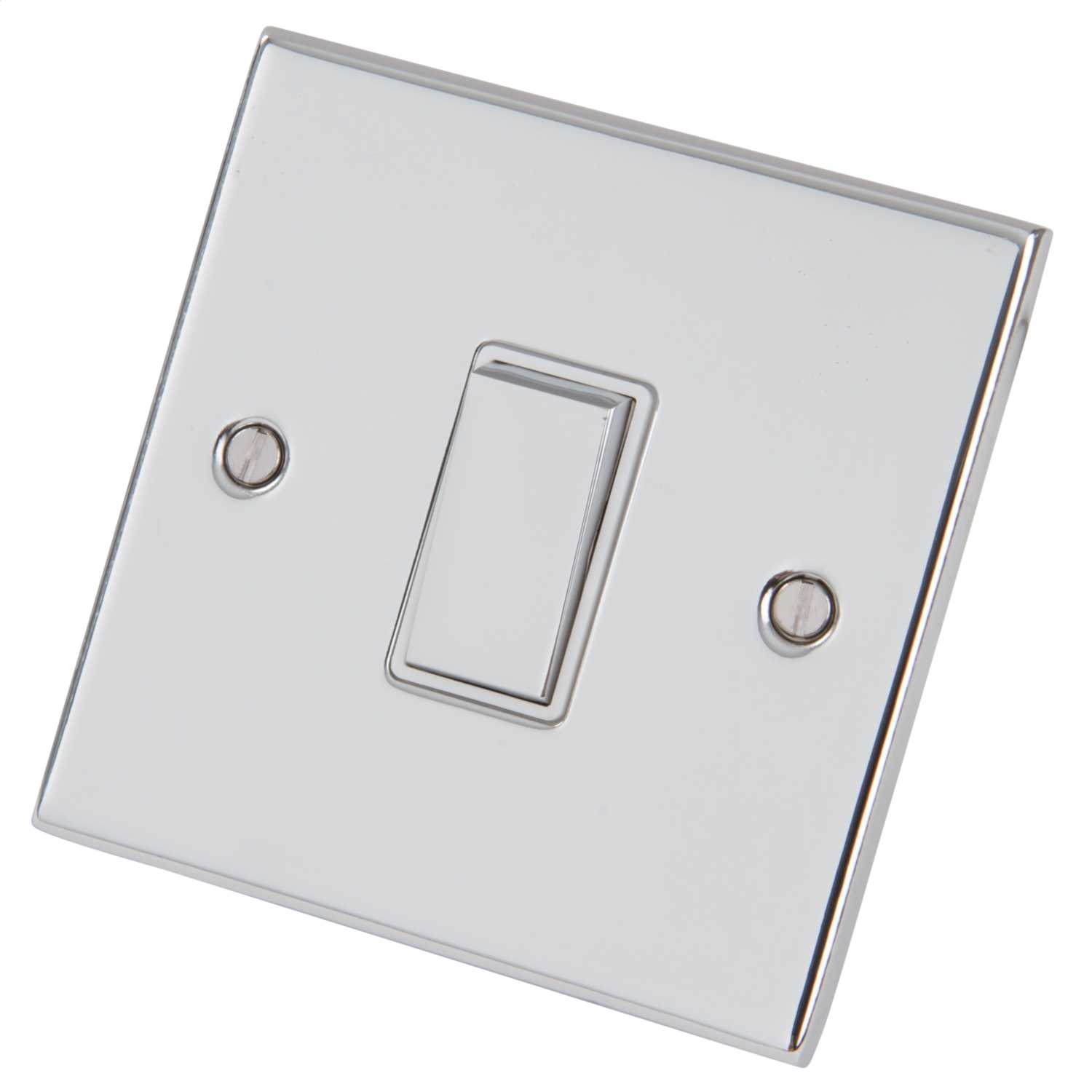 LGA Selectric 5M 10A 1 Gang Intermediate Switch Metal / White Insert ...
