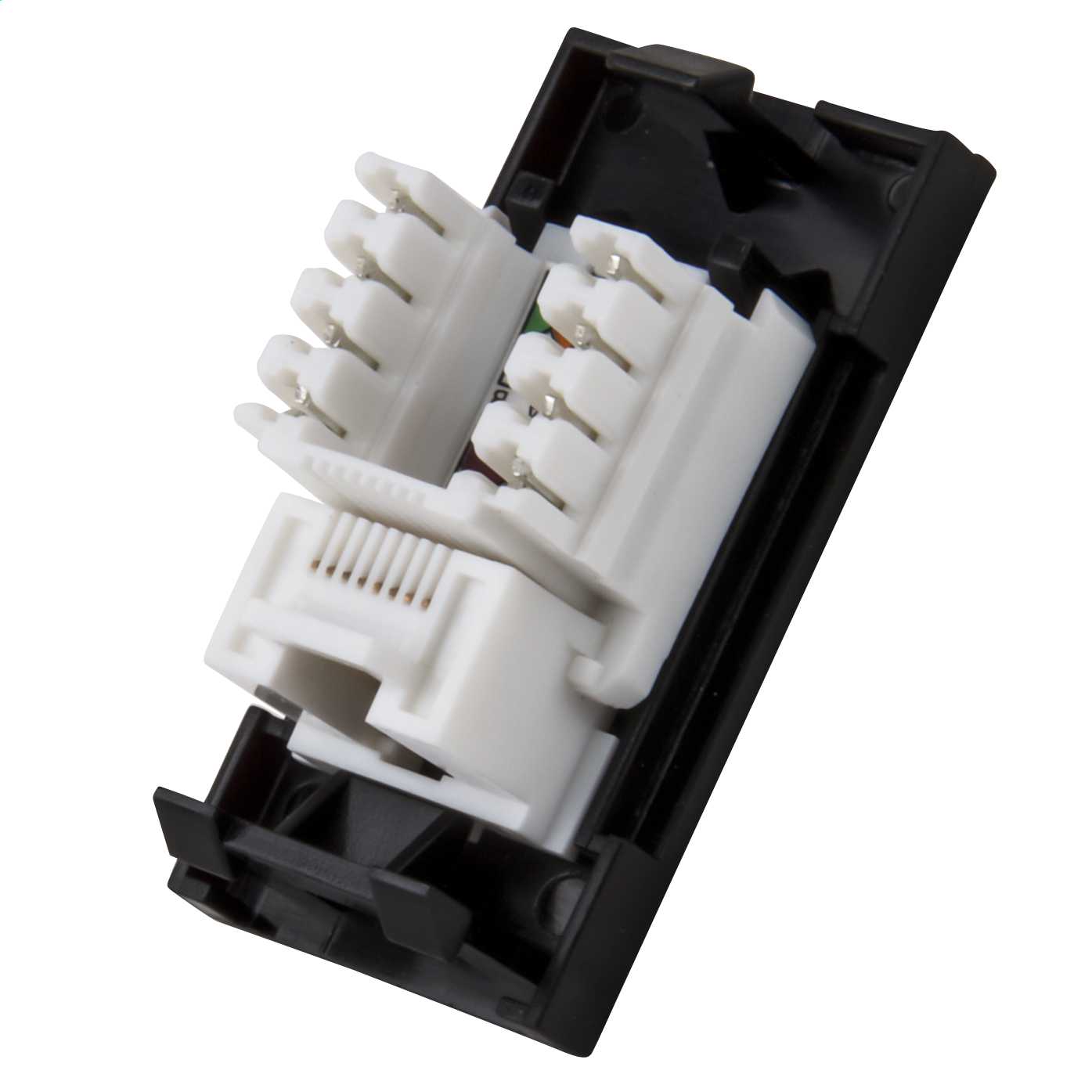 LGA Selectric RJ45 CAT5E Euro Module Black (MOD-12) | CEF