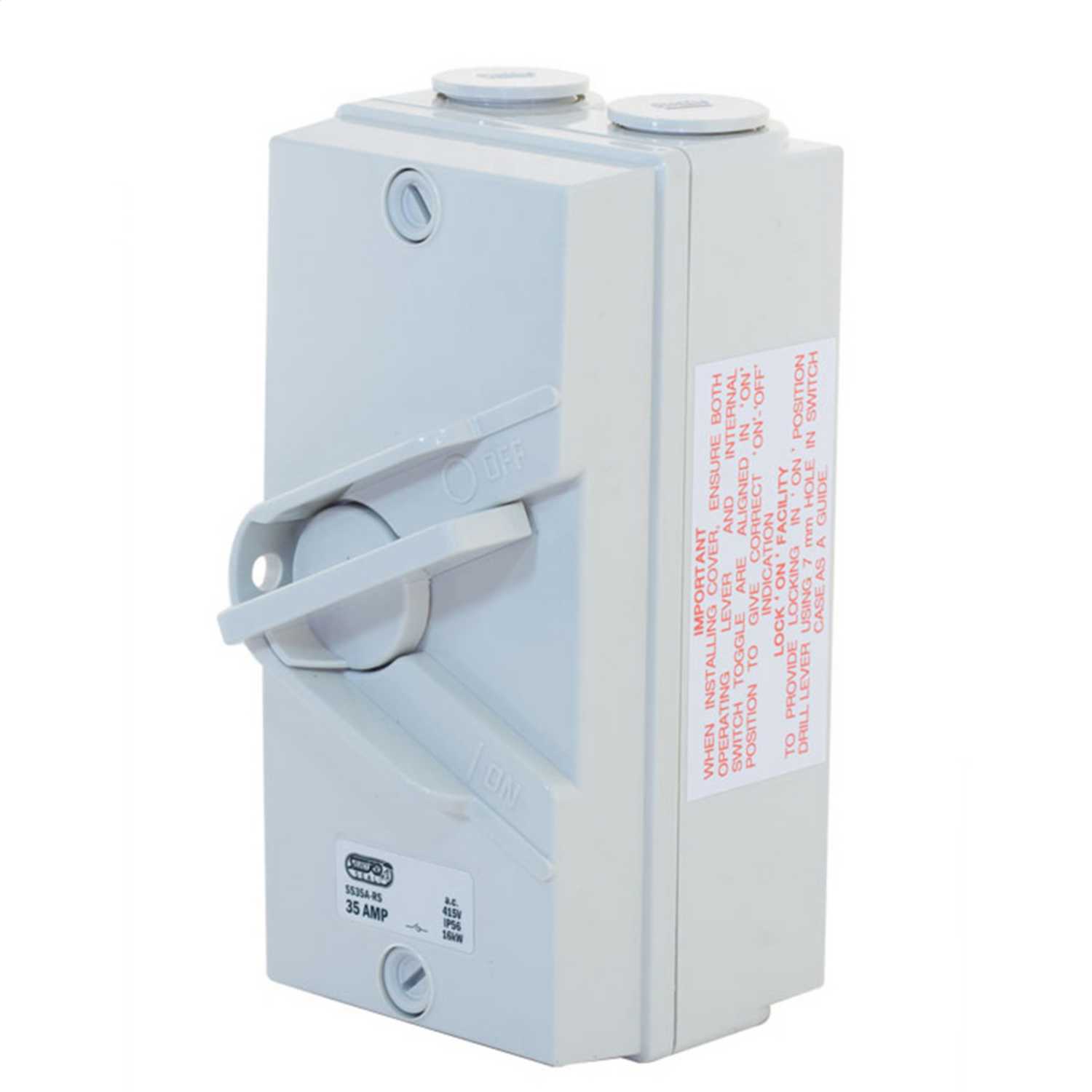 LGA Selectric 32A 4 Pole Rotary Isolator Switch IP56 (SS35A-RS) | CEF