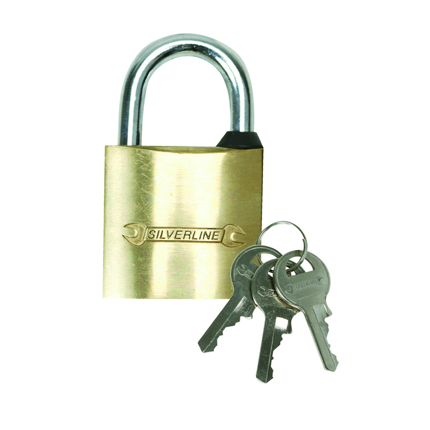 Silverline 40mm Padlock Brass (MSS03) | CEF