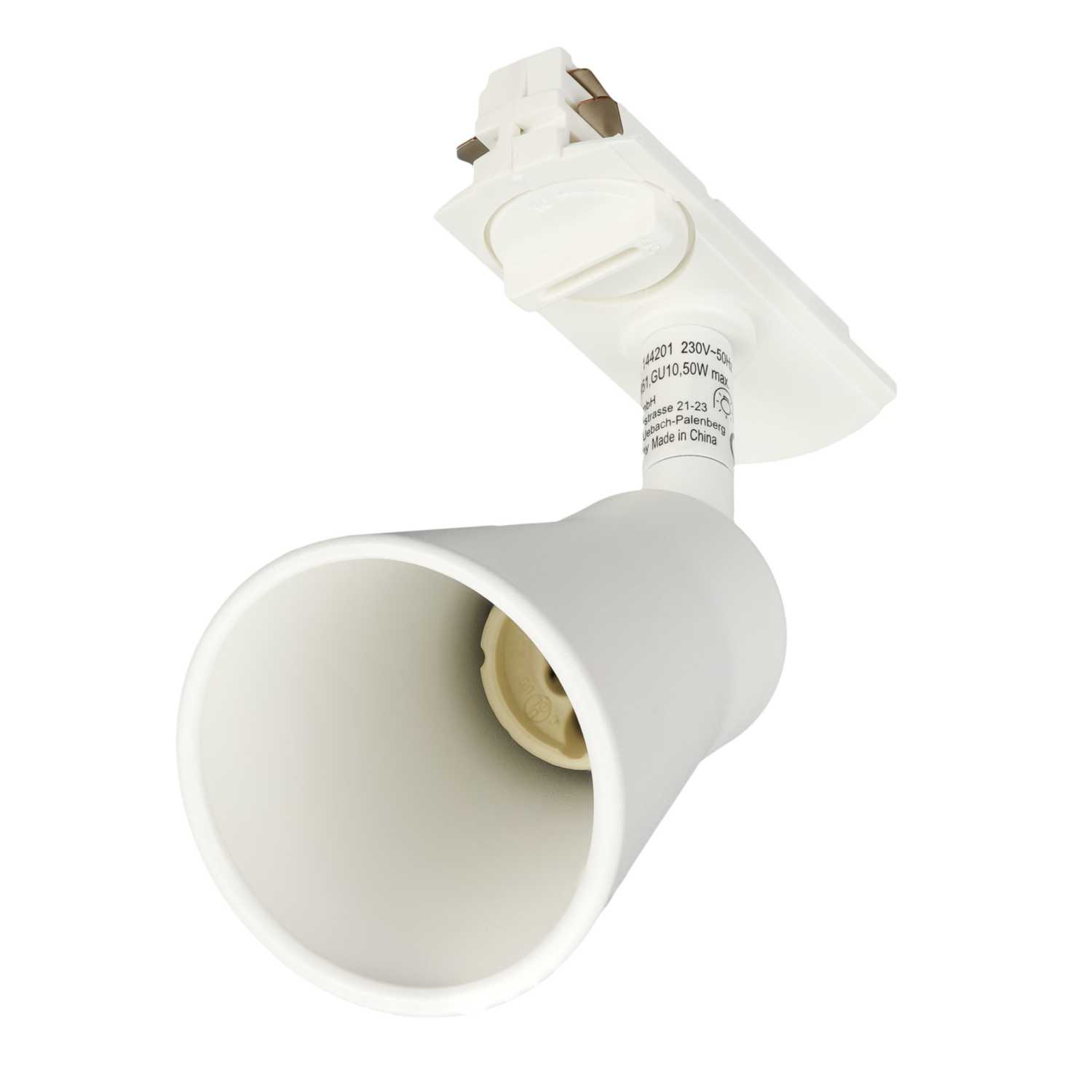 SLV Lighting Avo 50W GU10 Track Mounted Spotlight White (144201) | CEF