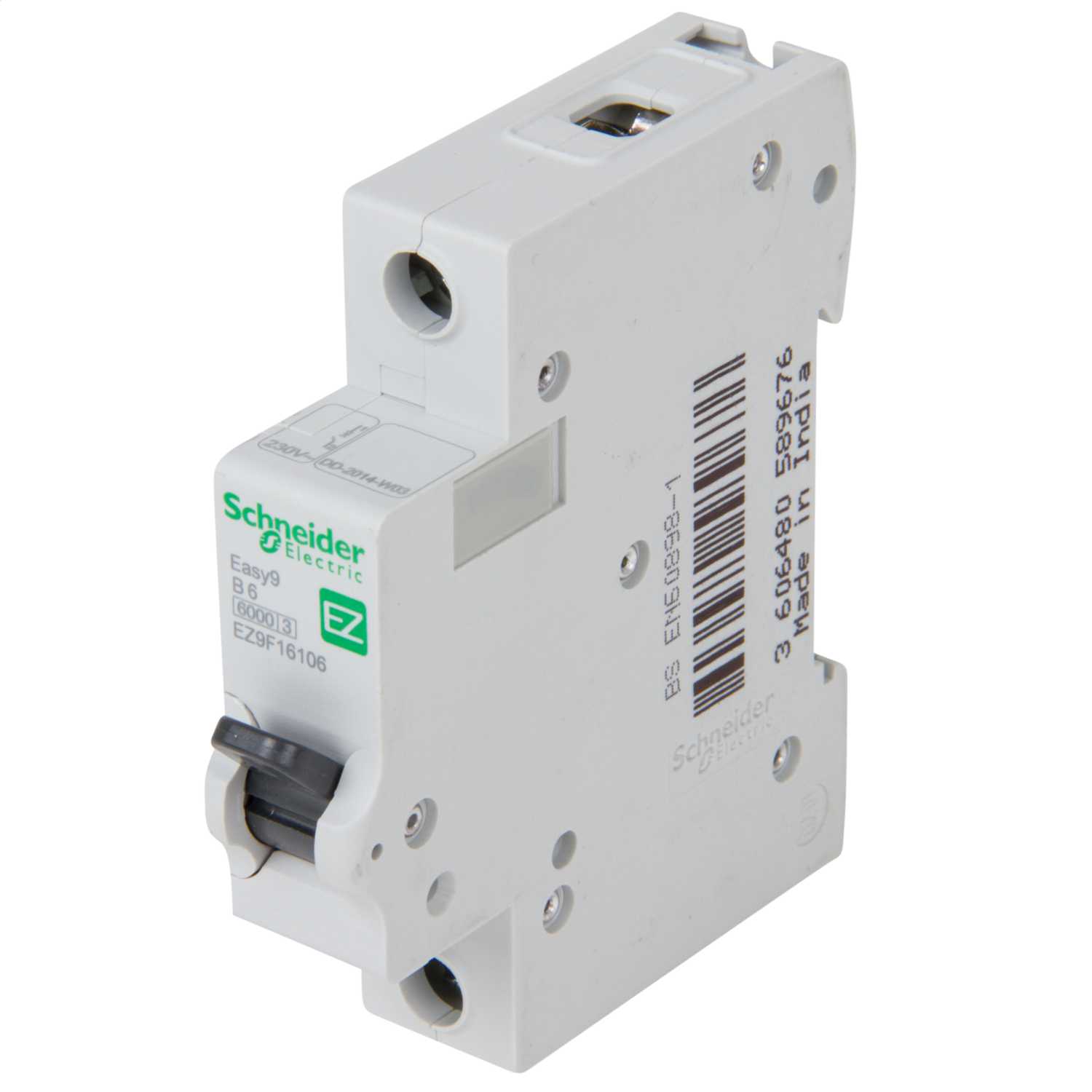Schneider Easy9+ 6A Single Pole 6kA B Curve MCB (EZ9F16106) | CEF