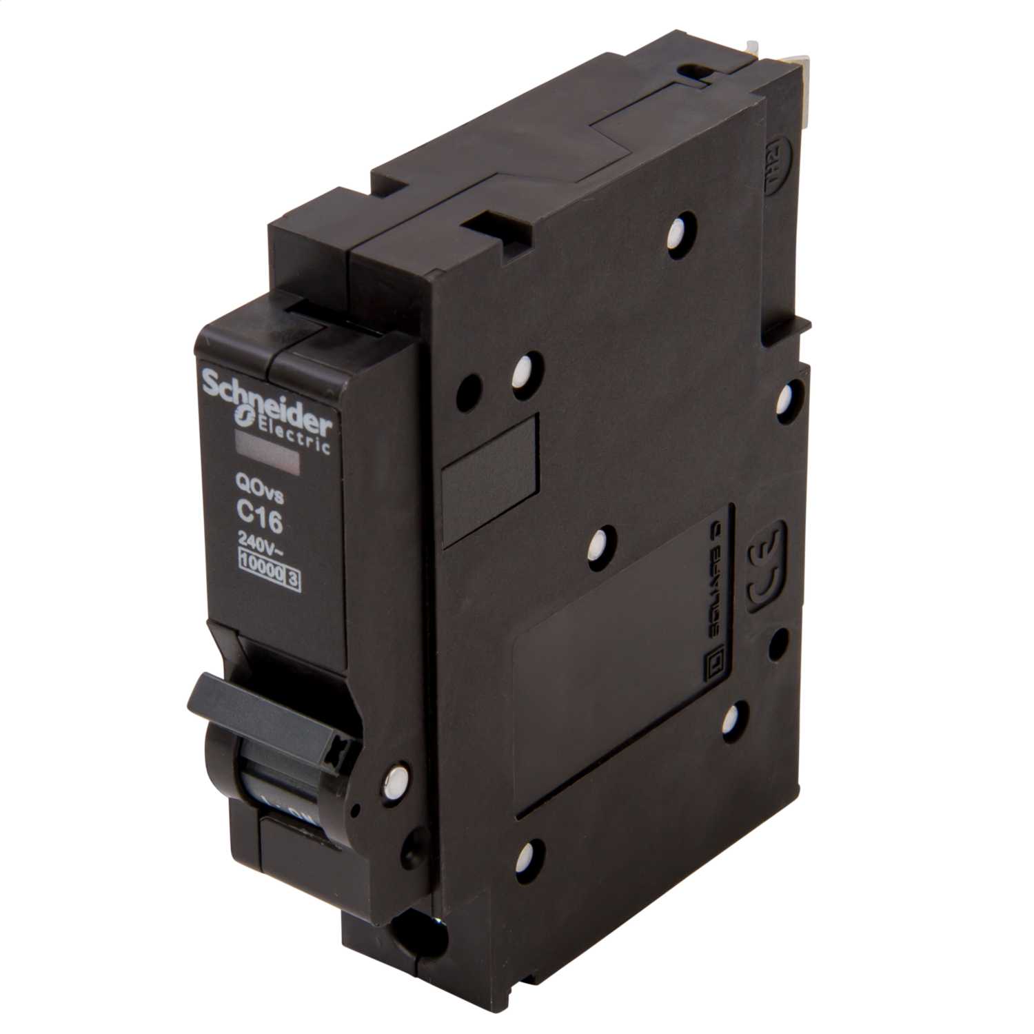 Schneider Square D QOVS 16A Single Pole 10kA C Curve MCB (QO116VSC10) | CEF