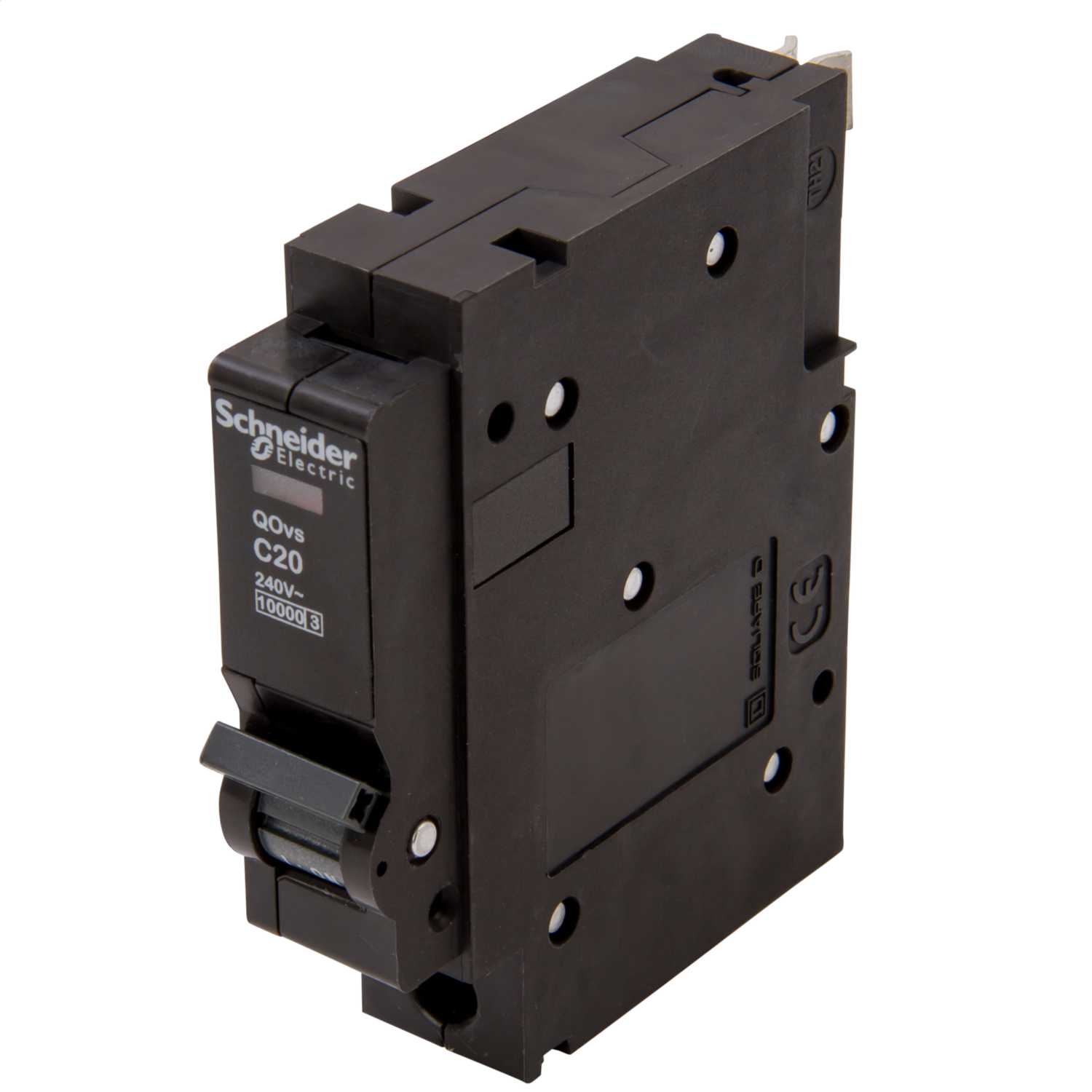Schneider Square D QOVS 20A Single Pole 10kA C Curve MCB (QO120VSC10) | CEF