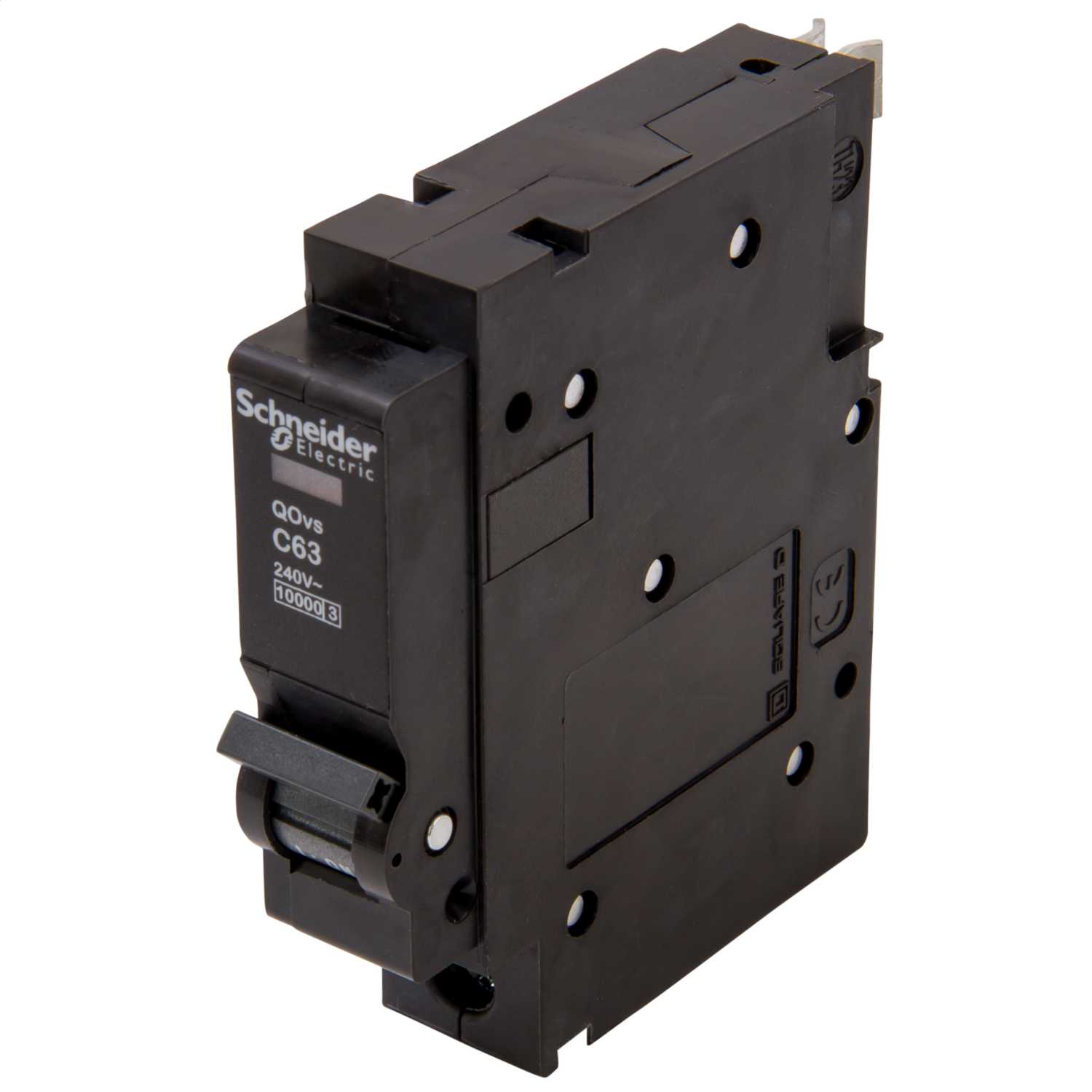 Schneider Square D QOVS 63A Single Pole 10kA C Curve MCB (QO163VSC10) | CEF