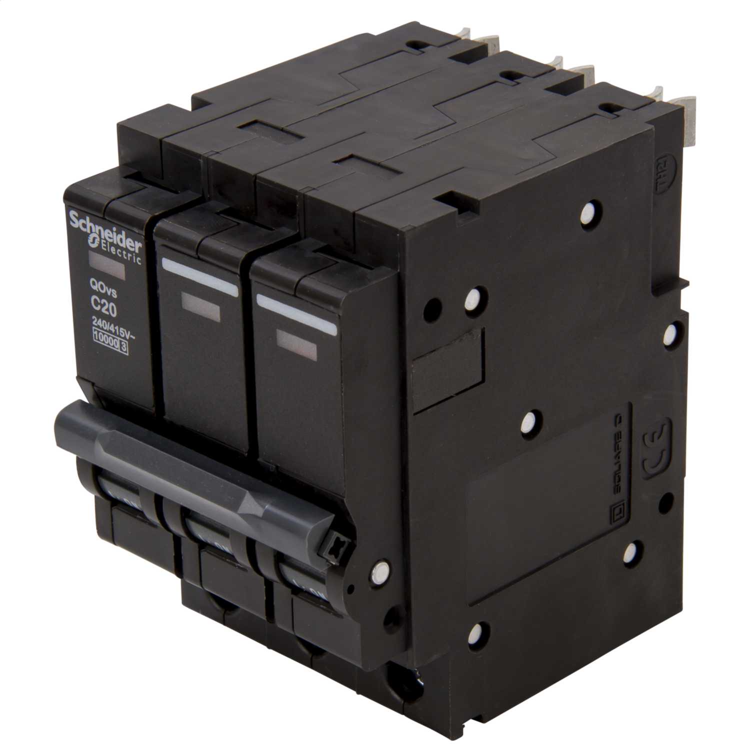 Schneider Square D QOVS 20A Triple Pole 10kA C Curve MCB (QO320VSC10) | CEF